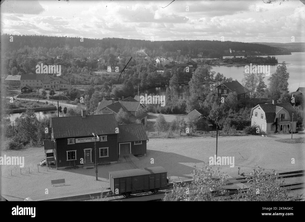 The station in Bengtsfors upper Stock Photo - Alamy