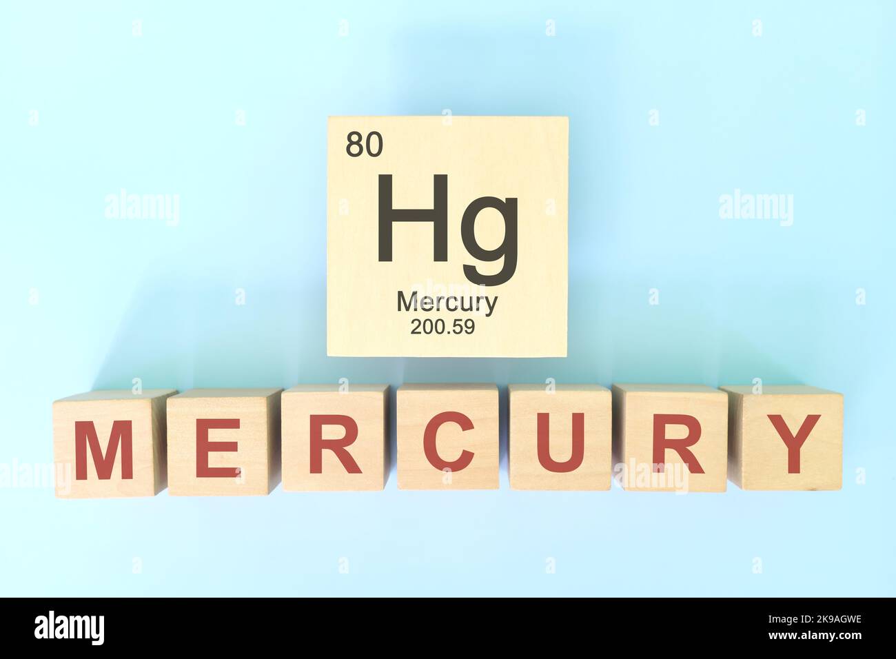Mercury chemical element symbol with atomic mass and atomic number in ...