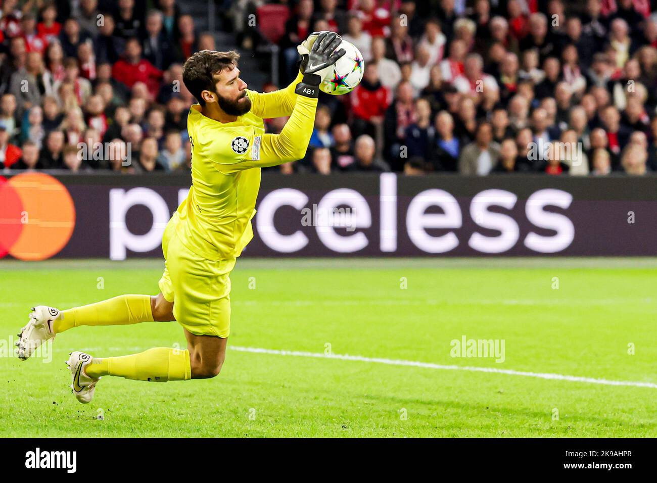 Amsterdam, Netherlands - October 26, 2022, Alisson Becker of Liverpool ...