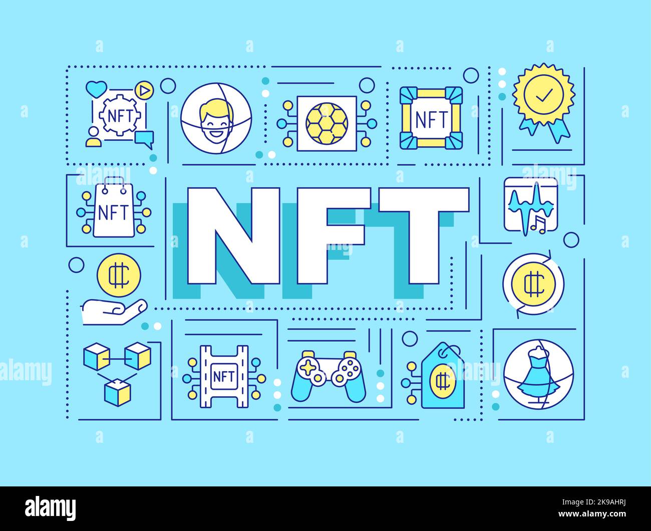 Nft word cloud concept hi-res stock photography and images - Alamy