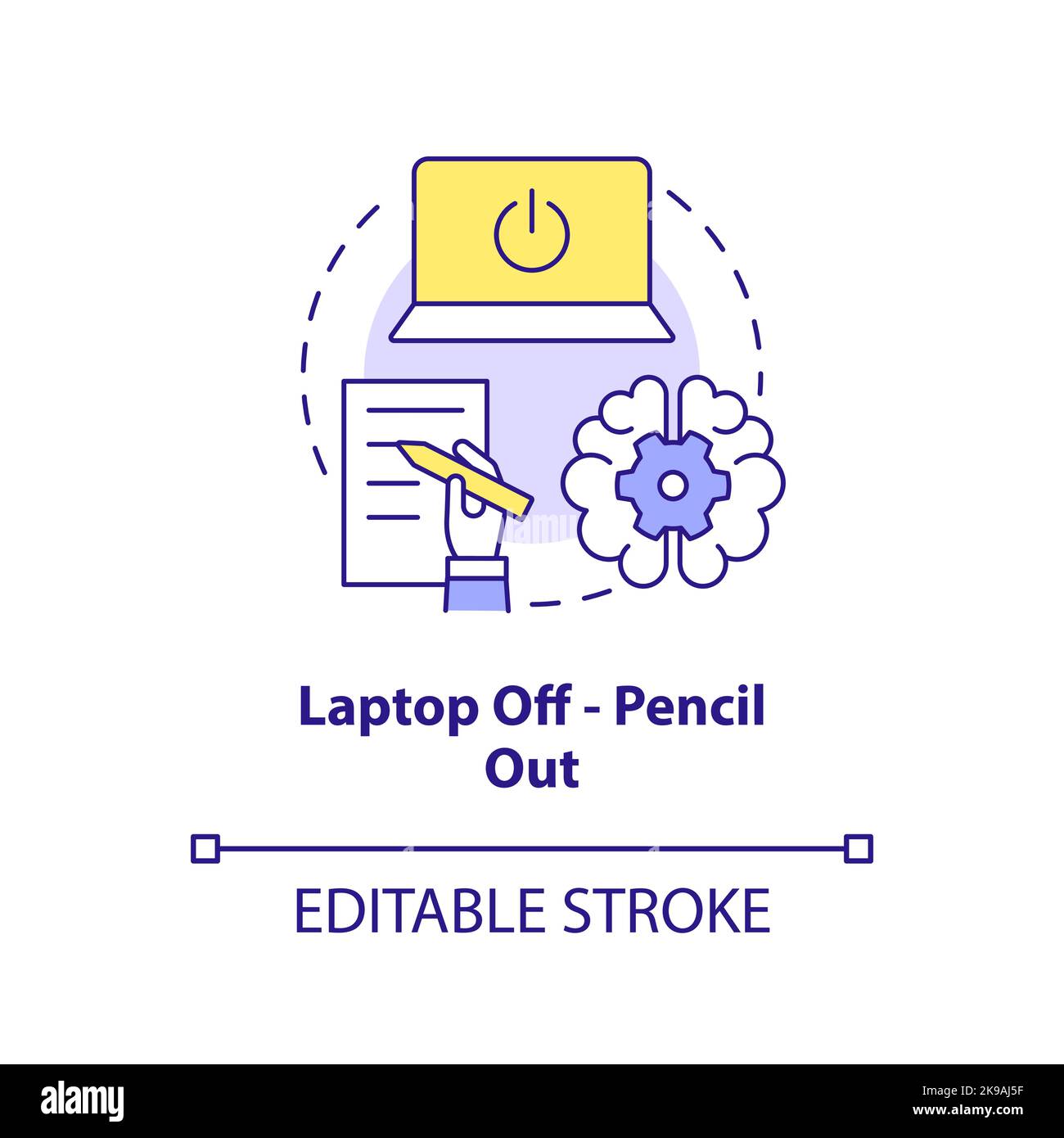 Note taking technique concept icon Stock Vector Image & Art - Alamy