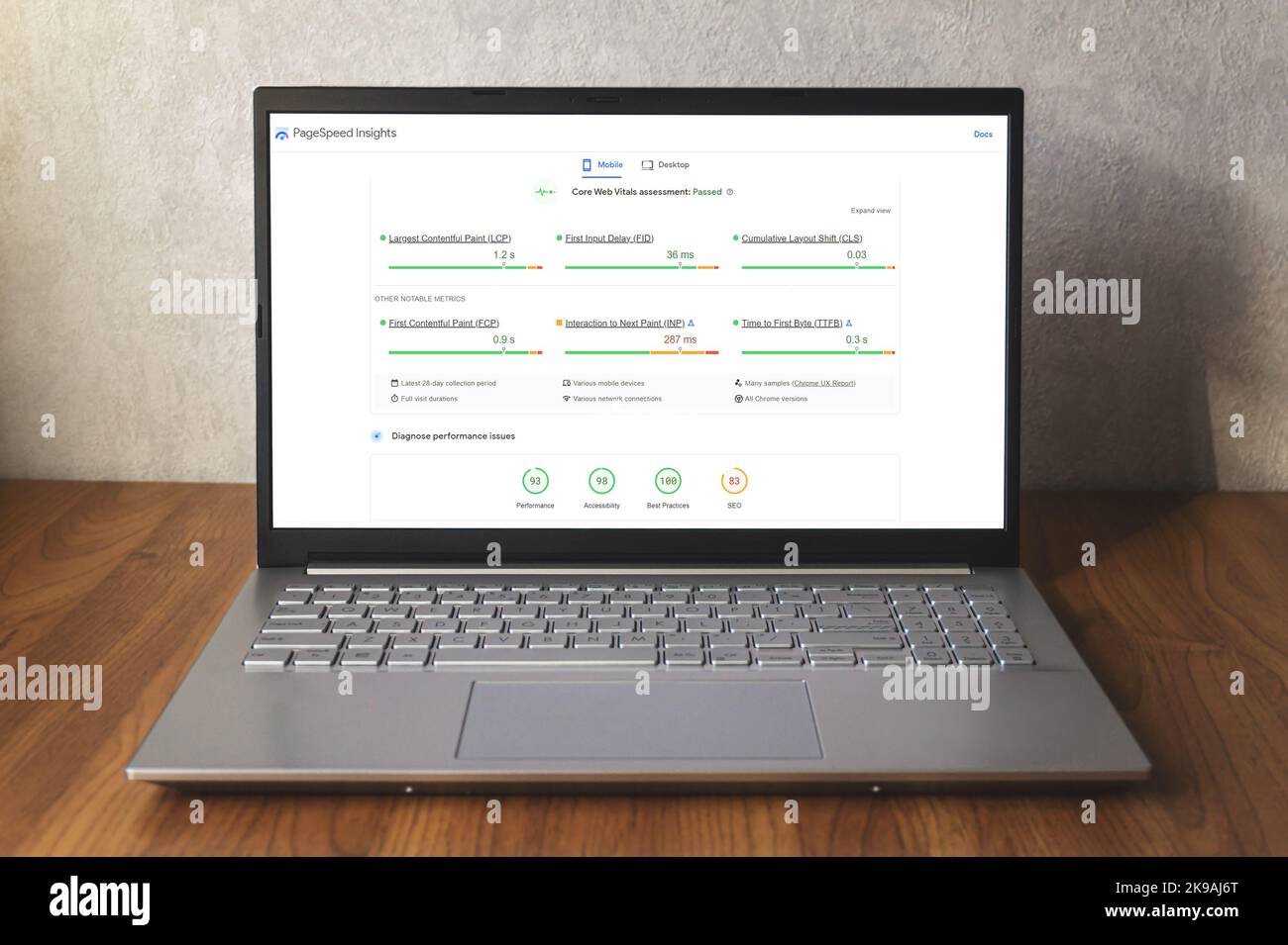 Pagespeed hi-res stock photography and images - Alamy