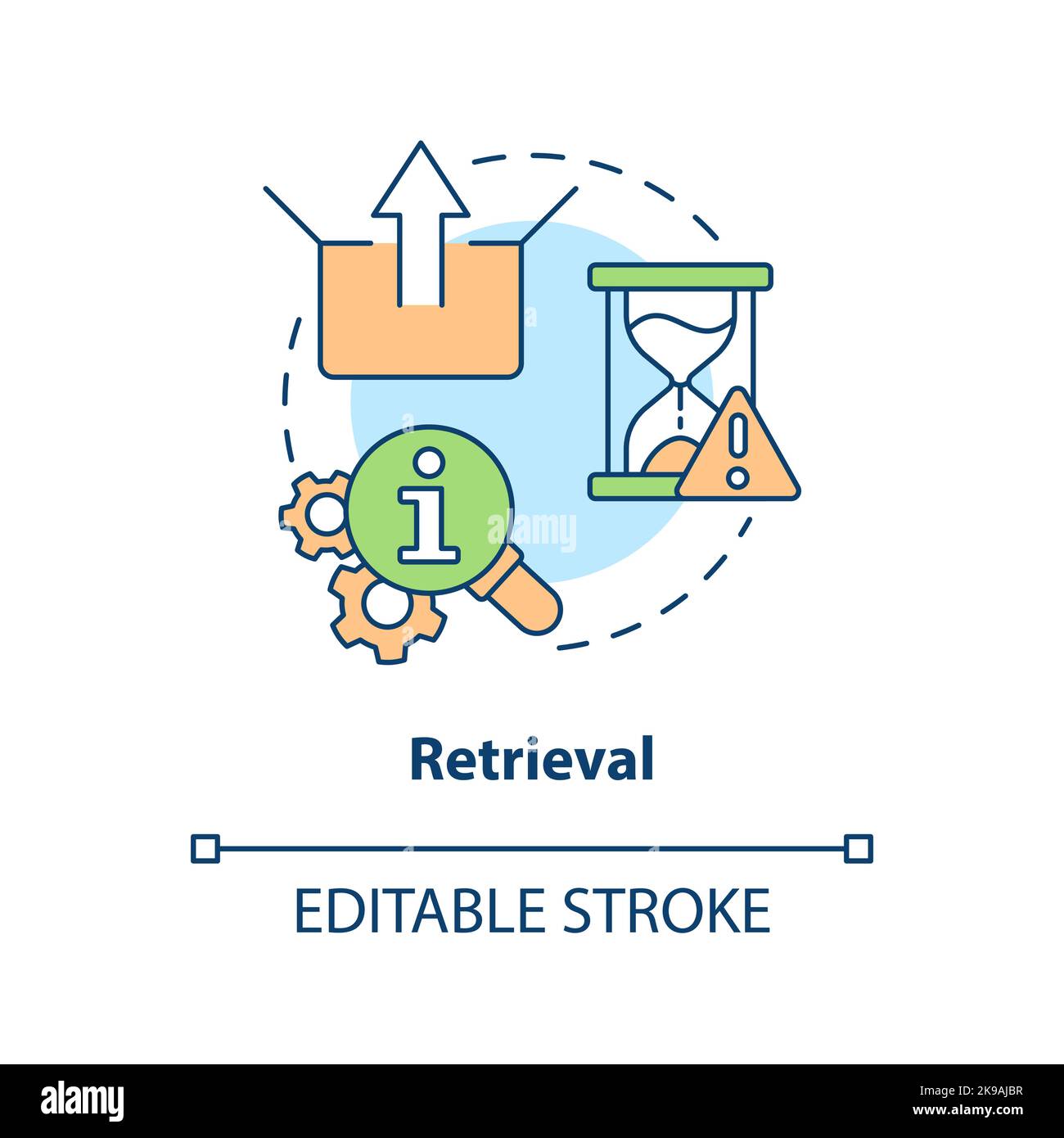 Retrieval information in brain concept icon Stock Vector Image & Art ... Retrieval information in brain concept icon Stock Vector Image & Art ...