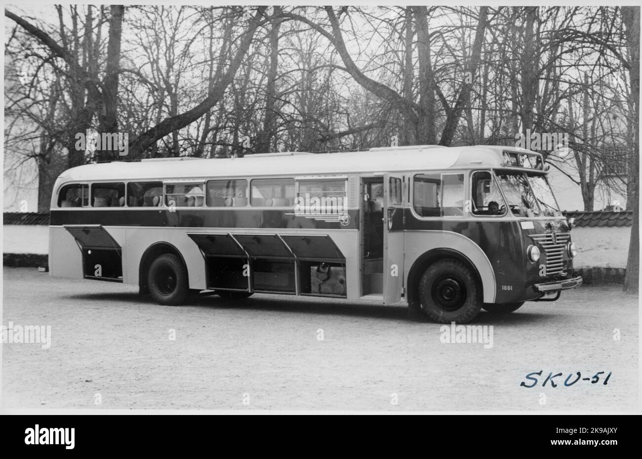 Scania-Vabis 2B21 SKV 1951. The State Railways, SJ Bus 1881 Stock Photo ...