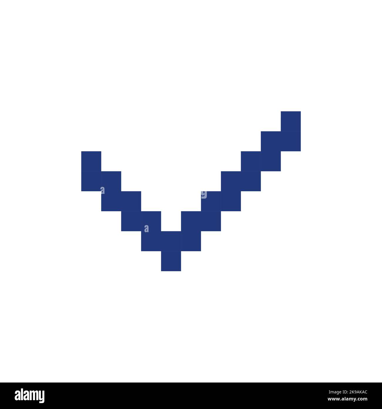 Check mark pixelated RGB color ui icon Stock Vector Image & Art - Alamy