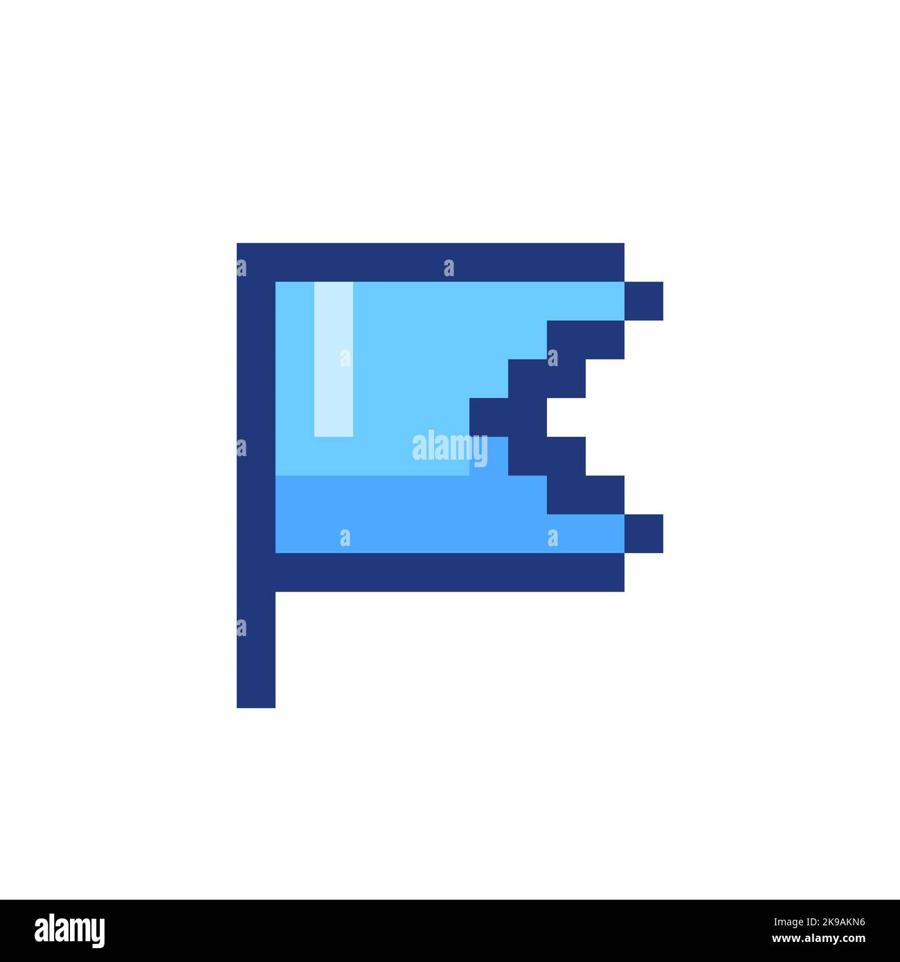 Simple flag for report pixelated RGB color ui icon Stock Vector Image ...