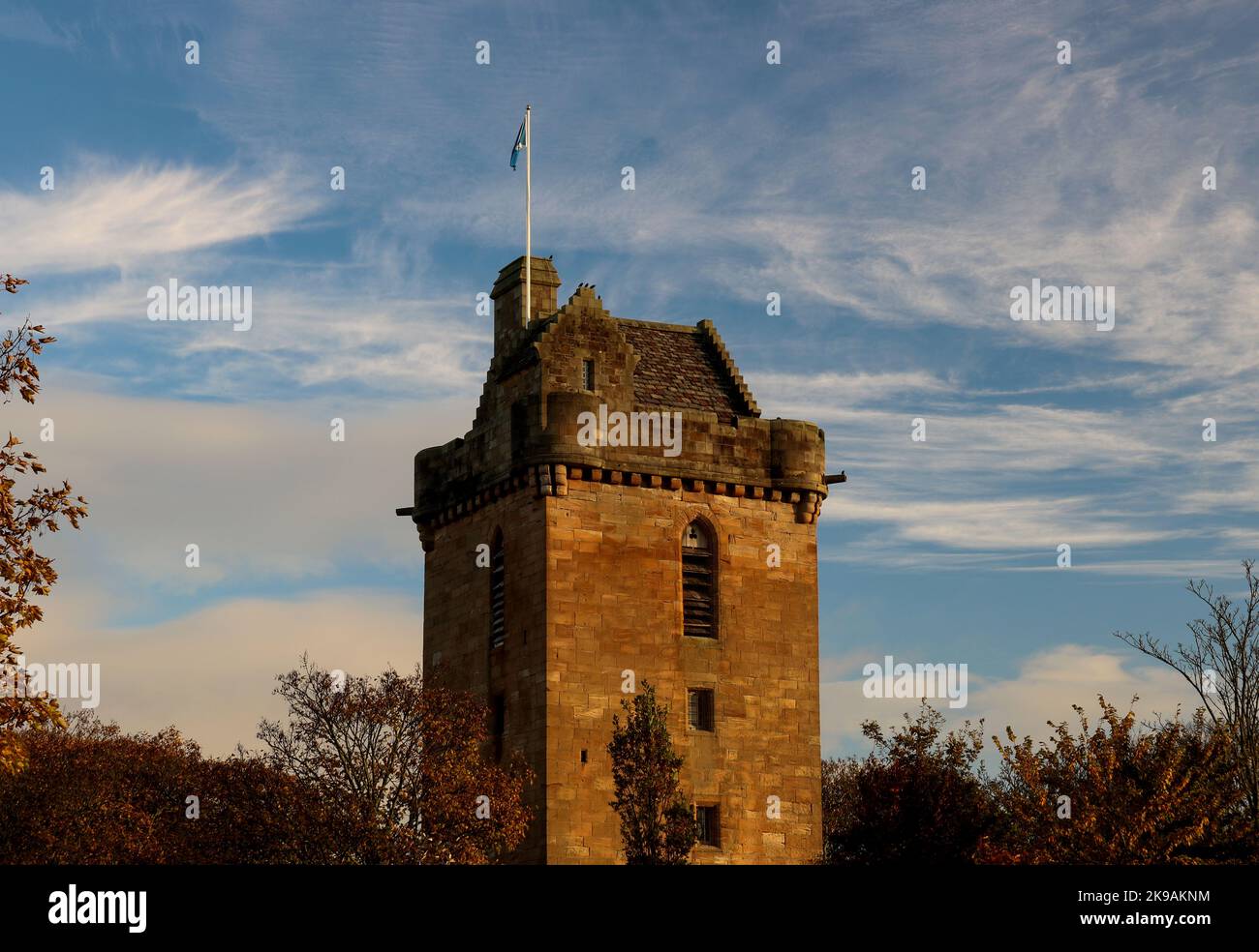 Ancient tower of St.John`s in the town of Ayr in Scotland Stock Photo ...