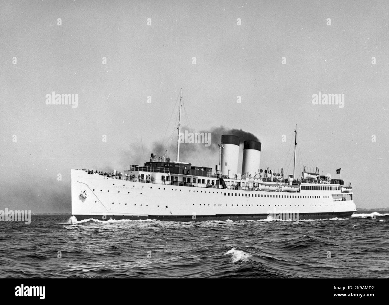 Train Ferry S/S Queen Viktoria (1909 - 1968) out at sea Stock Photo - Alamy
