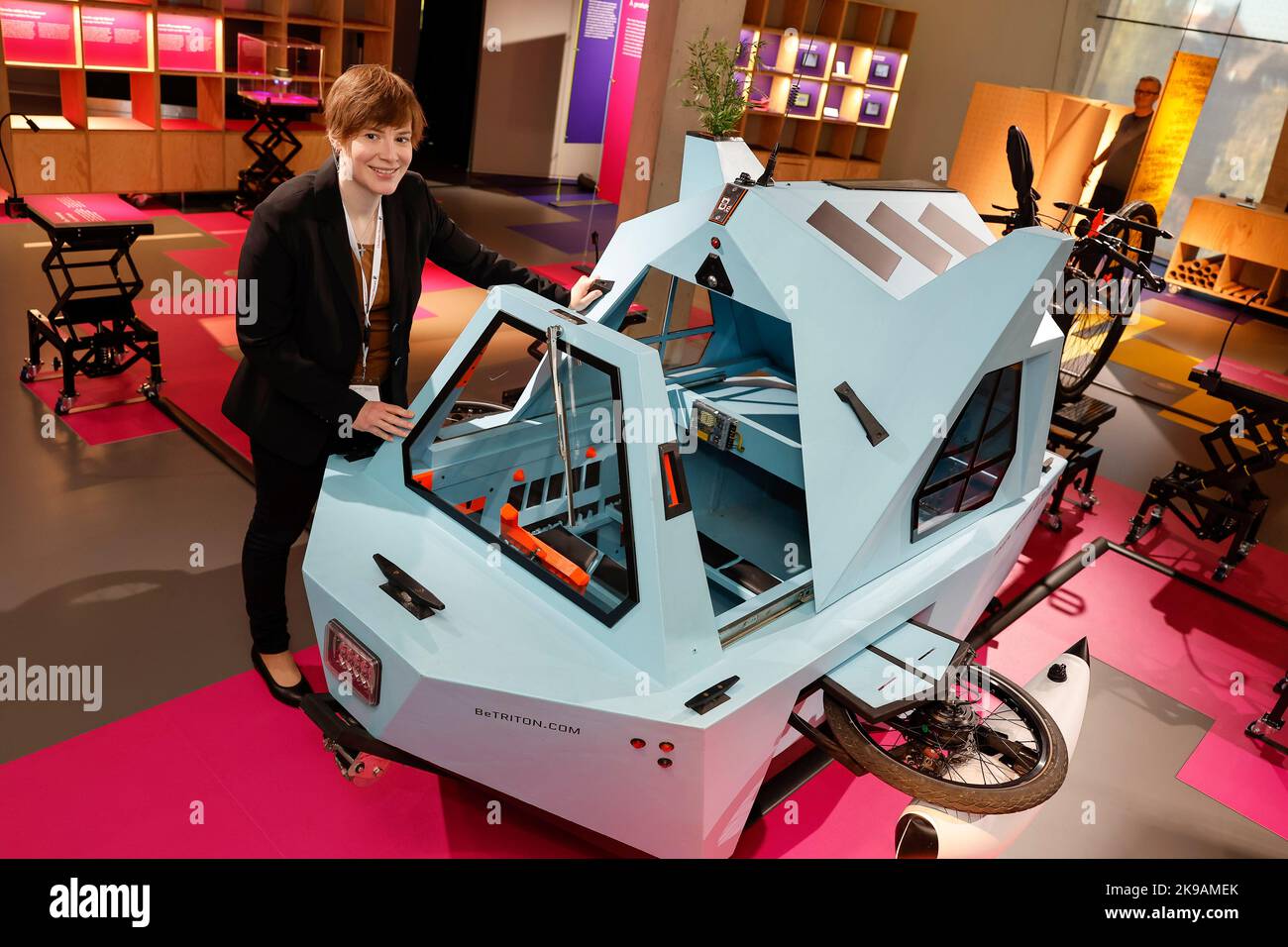 Nuremberg, Germany. 27th Oct, 2022. Exhibition curator Dagny Müller ...