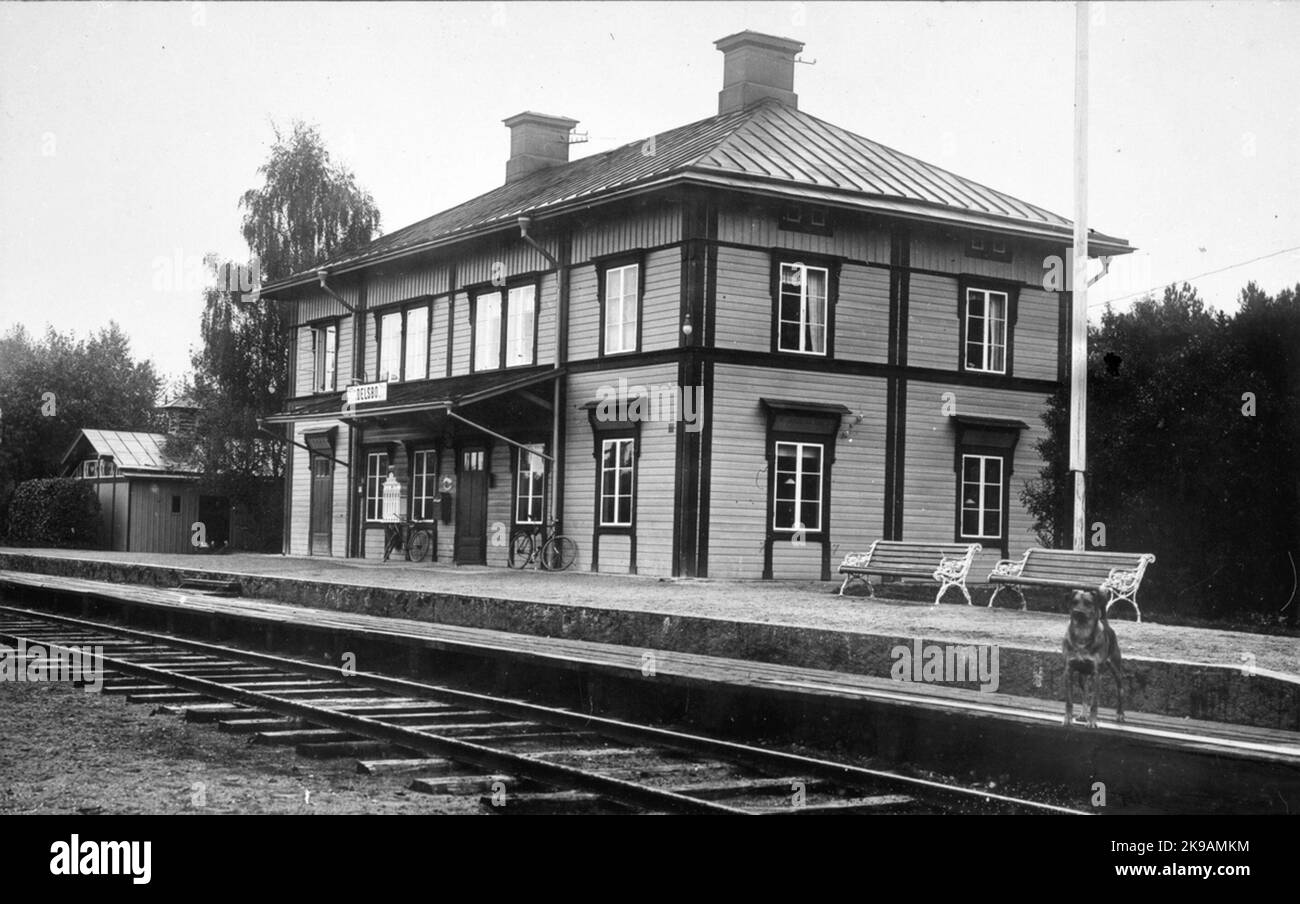 The railway station in Delsbo. The station was built by SJ in 1888 ...