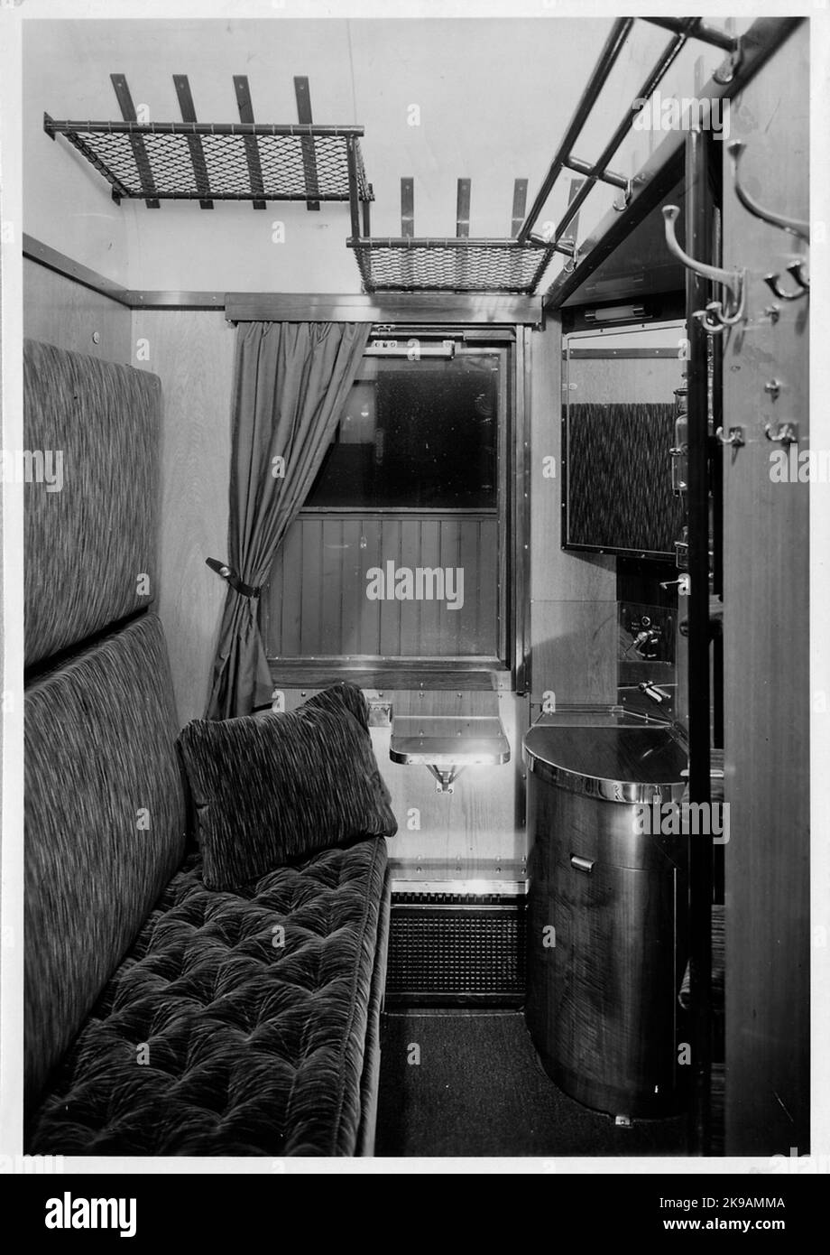 Interior of 3rd grade sleeping compartment. The State Railways, SJ Bo ...