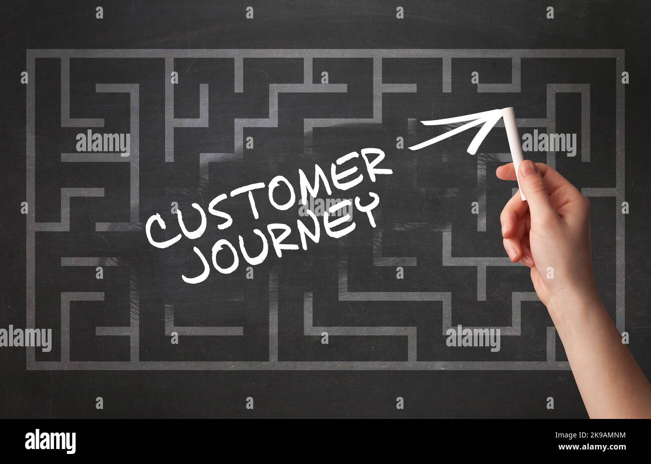 Hand drawing new business concept Stock Photo - Alamy