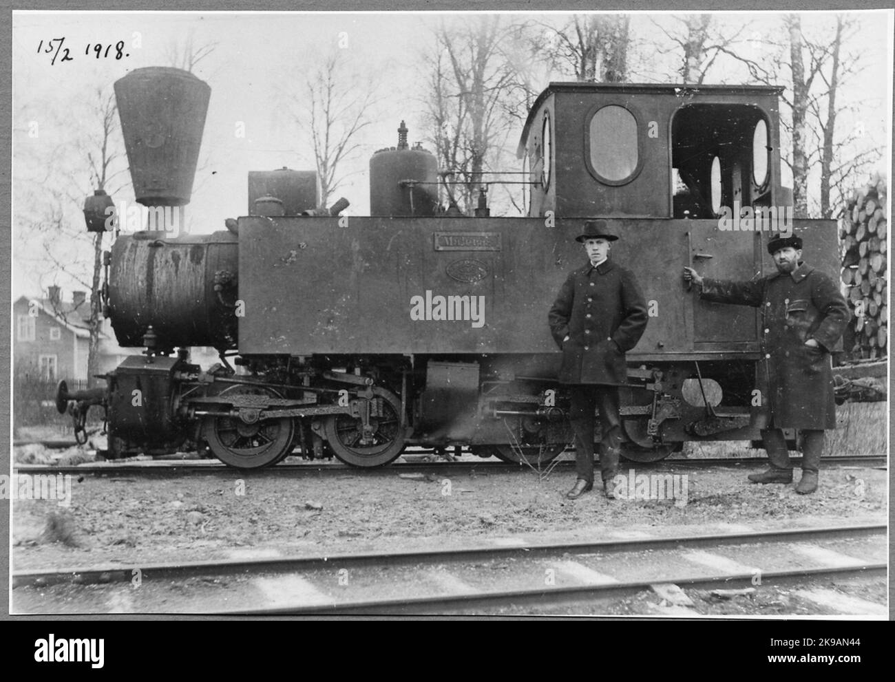 Kosta - Lessebo Railway, KLJ LOK 3 "Målerås" with station writer K ...