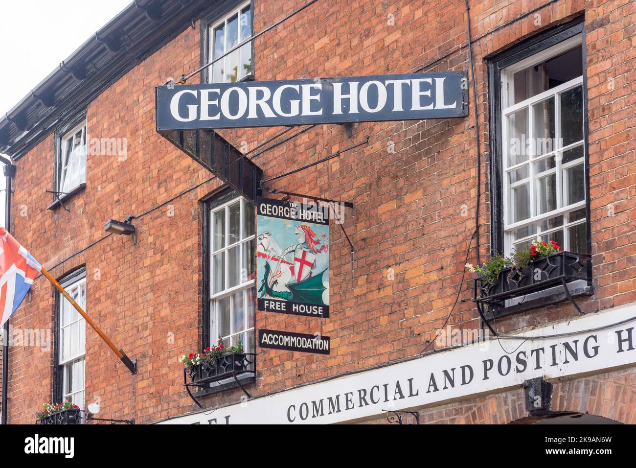 17th century The George Hotel sign, Church Street, Newent ...