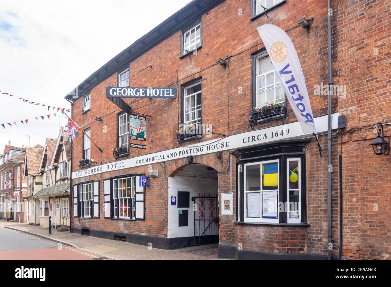17th century The George Hotel, Church Street, Newent, Gloucestershire ...