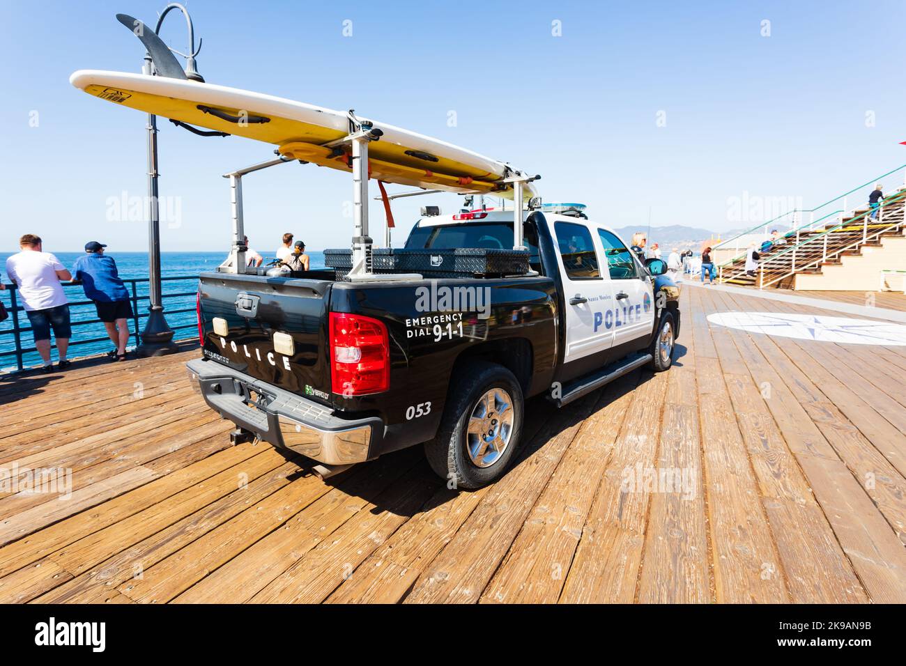 Chevrolet Chevy Silverado Hybrid Harbor Police pickup truck with ...