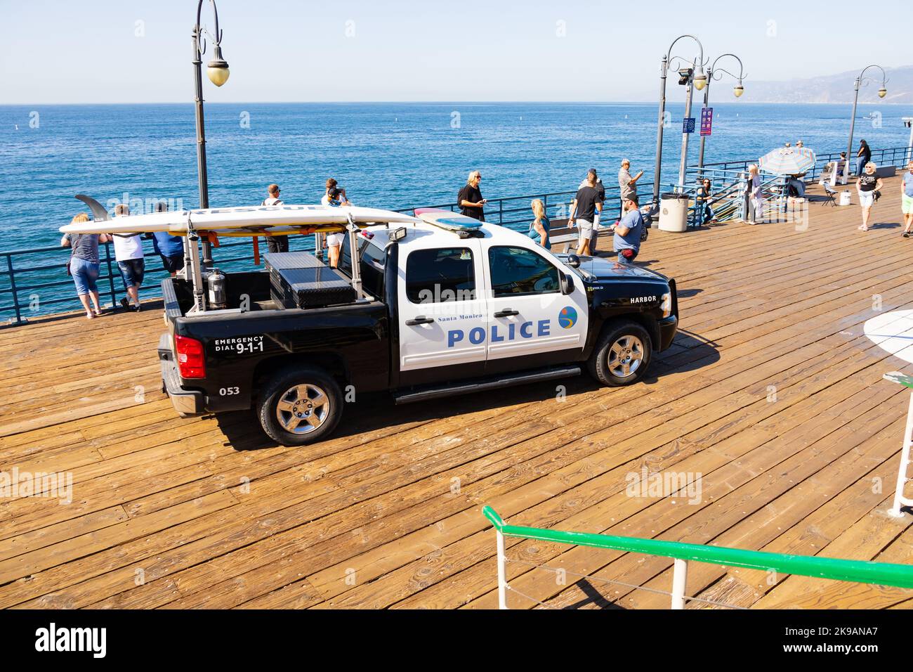 Chevrolet Chevy Silverado Hybrid Harbor Police pickup truck with ...