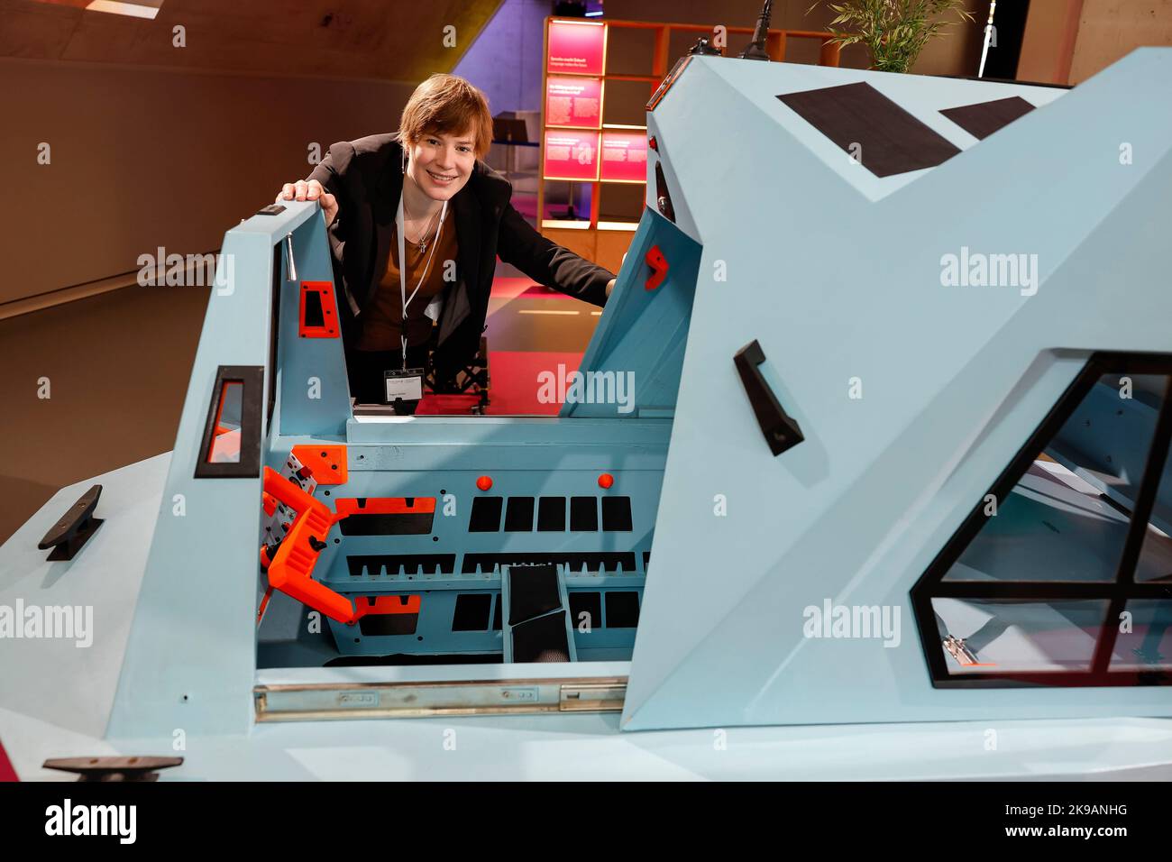 Nuremberg, Germany. 27th Oct, 2022. Exhibition curator Dagny Müller ...