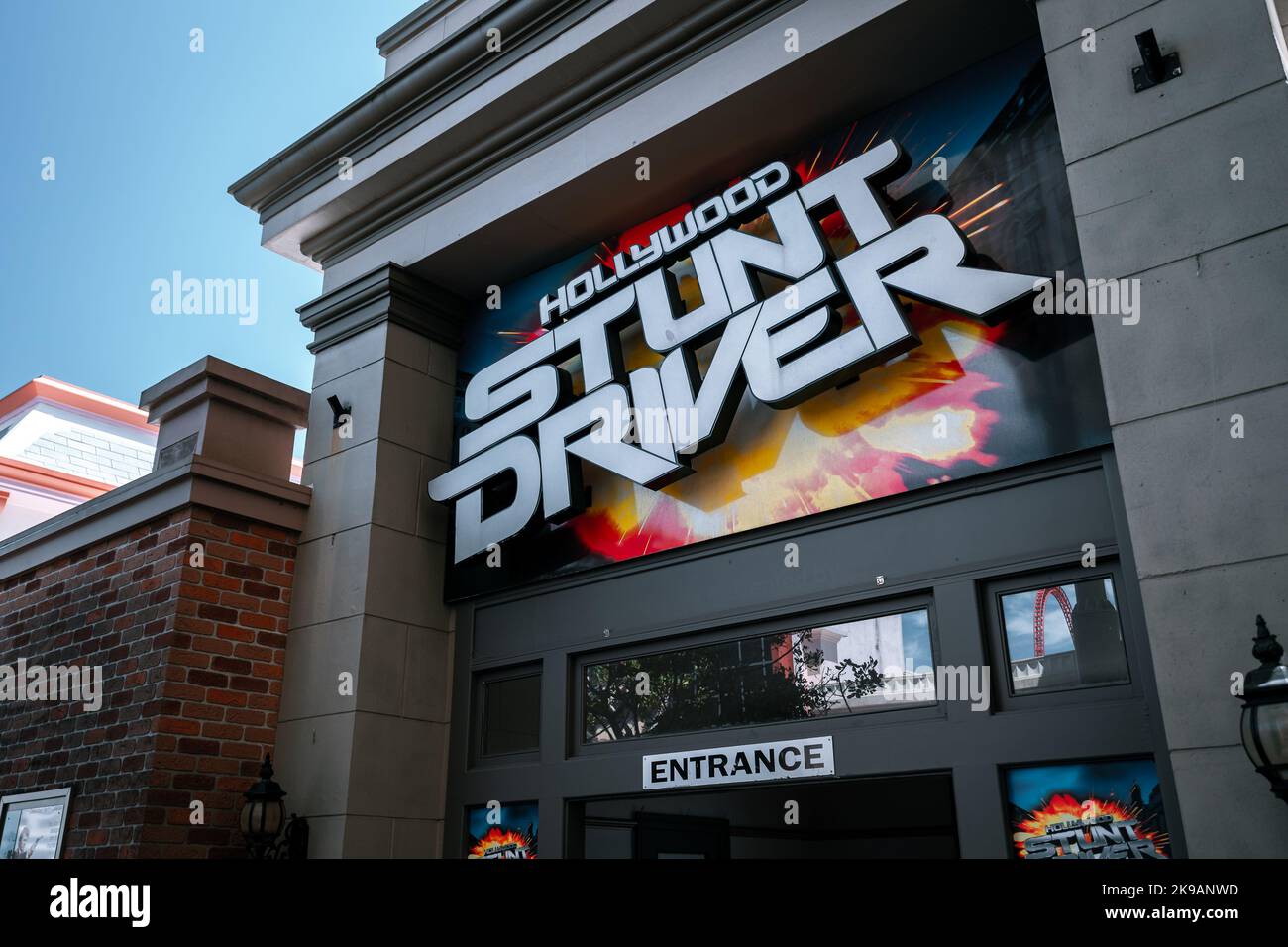 Gold Coast, Queensland, Australia - Stunt driver show entrance at the ...