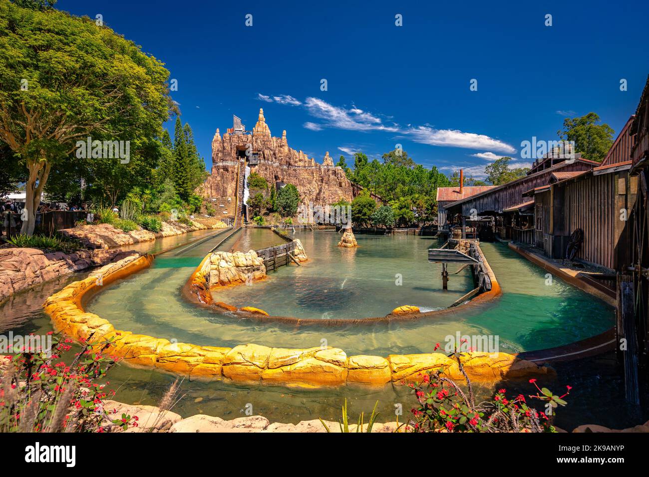 Gold Coast, Queensland, Australia - Wild West Falls thrill ride at ...