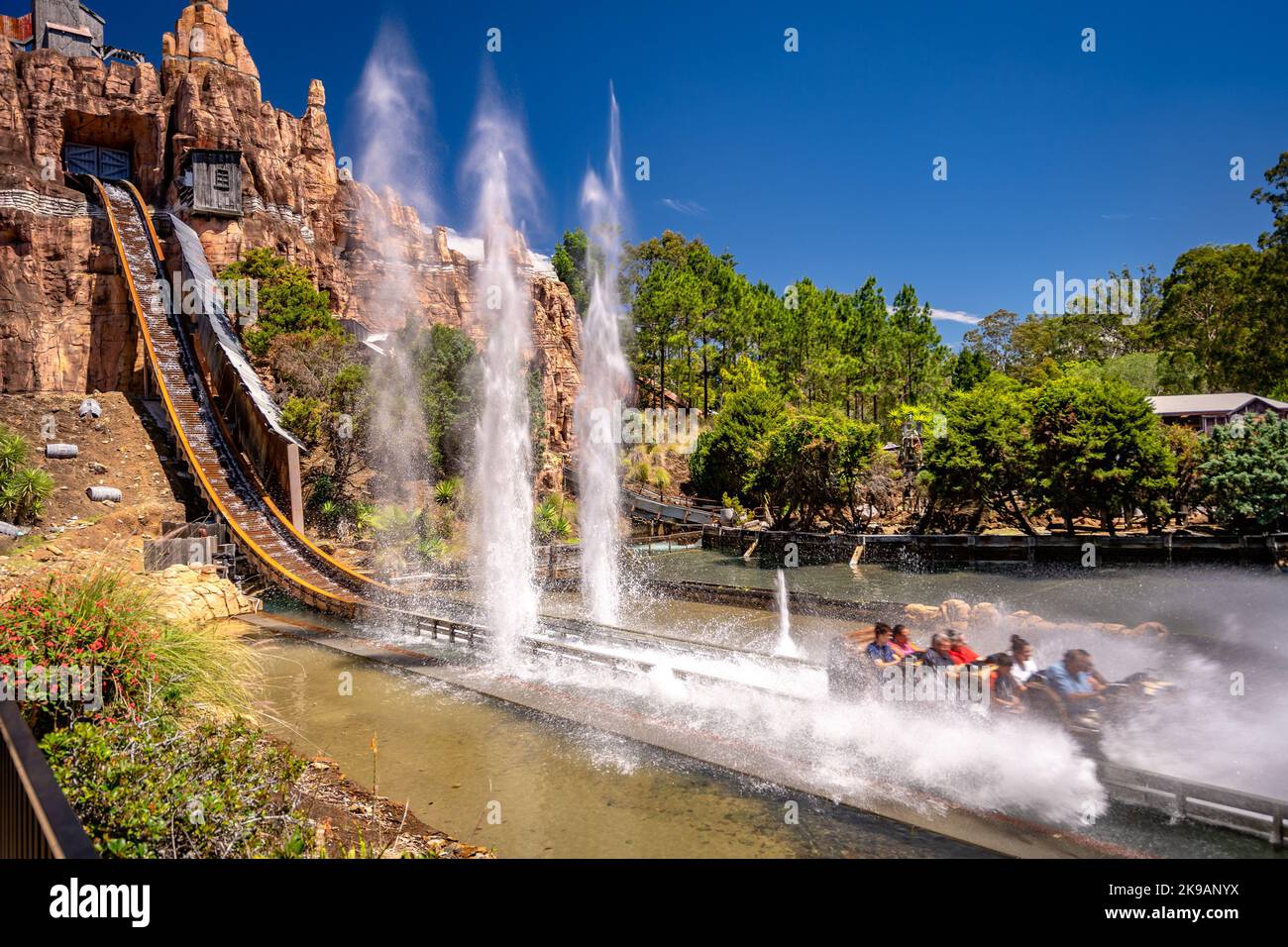 Gold Coast, Queensland, Australia - Wild West Falls thrill ride at ...