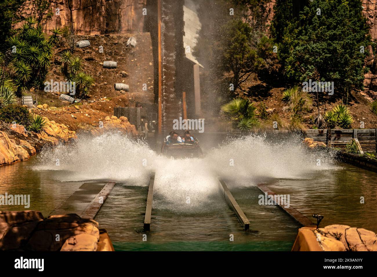 Gold Coast, Queensland, Australia - Wild West Falls thrill ride at ...