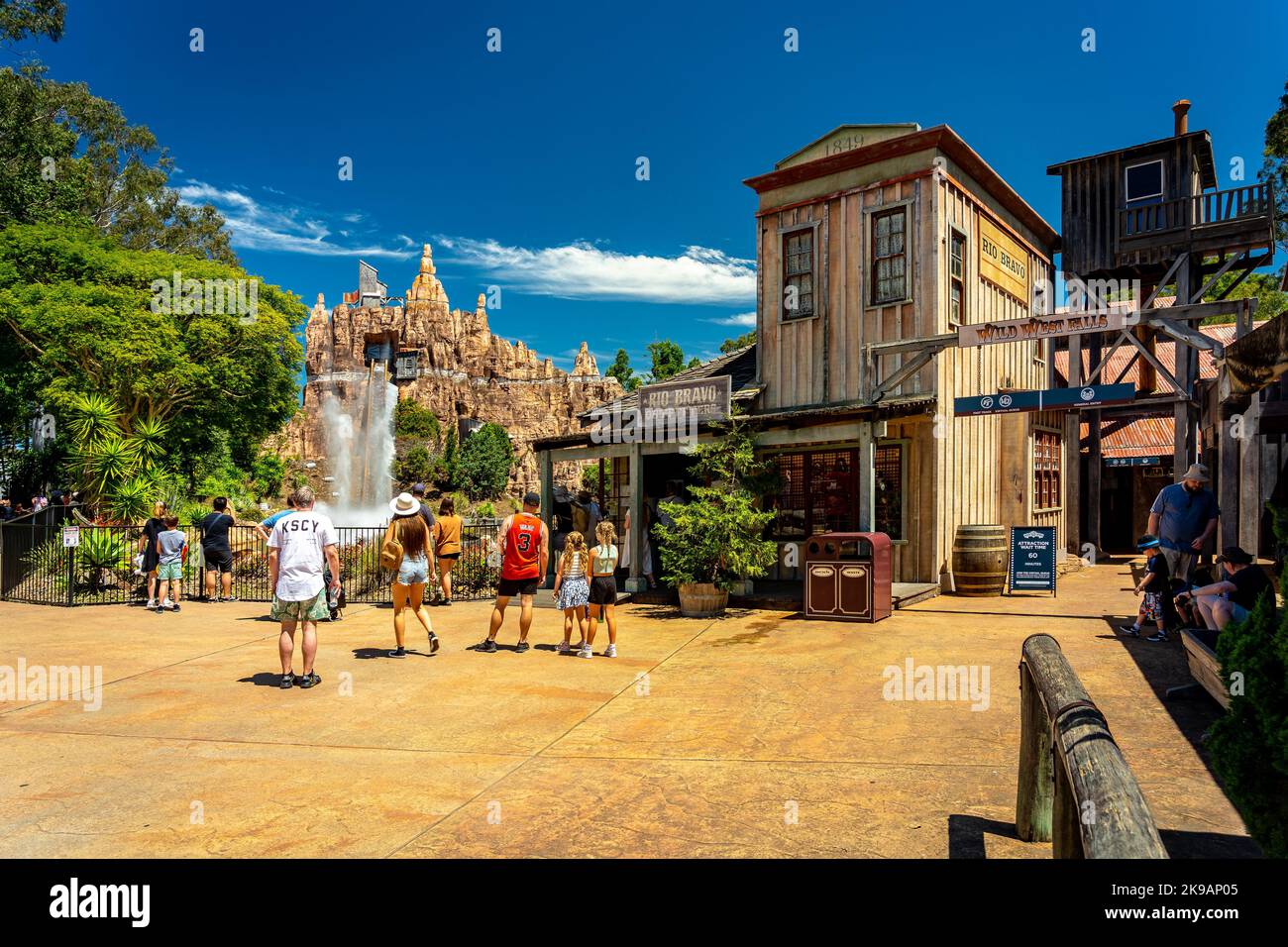 Gold Coast, Queensland, Australia - Wild West Falls thrill ride at ...