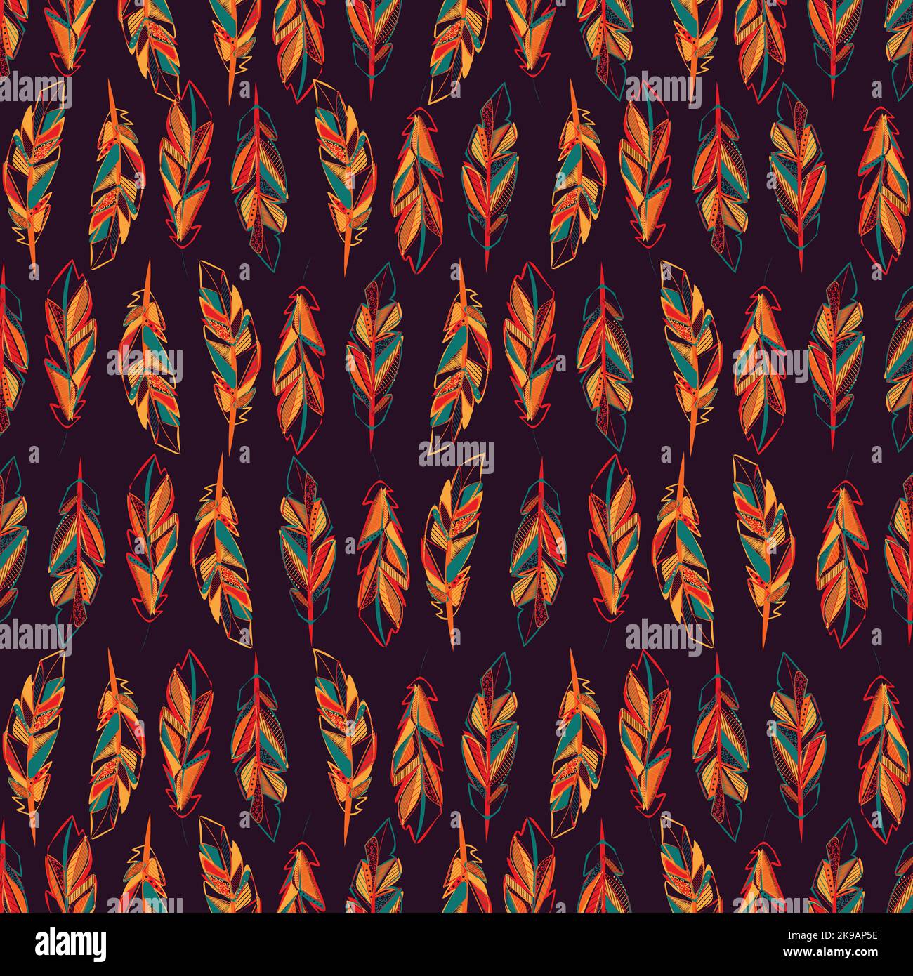 Feathers ornaments Stock Vector Images - Alamy