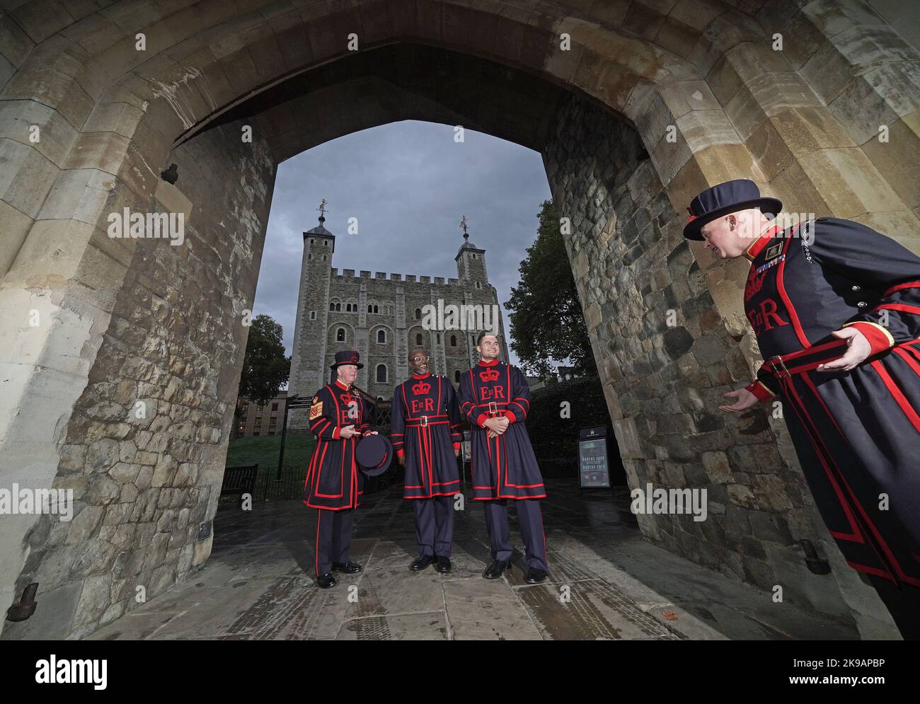 Performers from the English National Opera (ENO) production of Gilbert ...