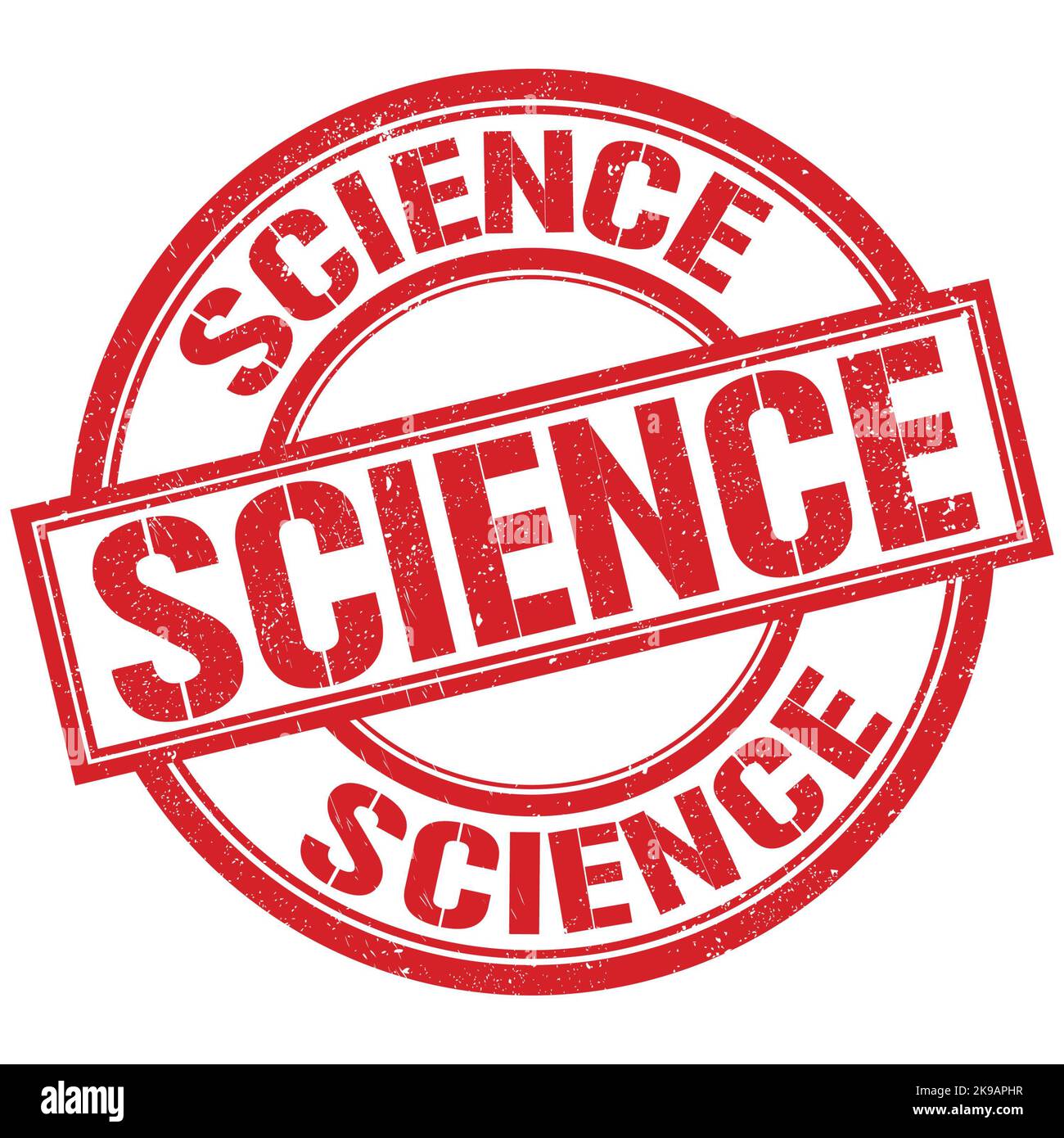 SCIENCE text written word on red round stamp sign Stock Photo - Alamy