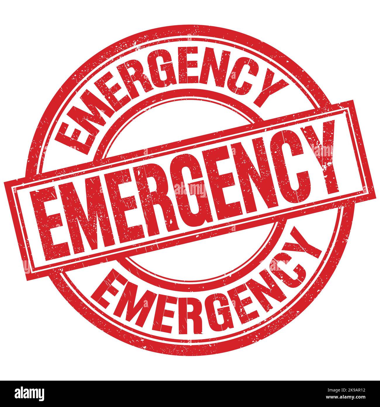 EMERGENCY text written word on red round stamp sign Stock Photo - Alamy