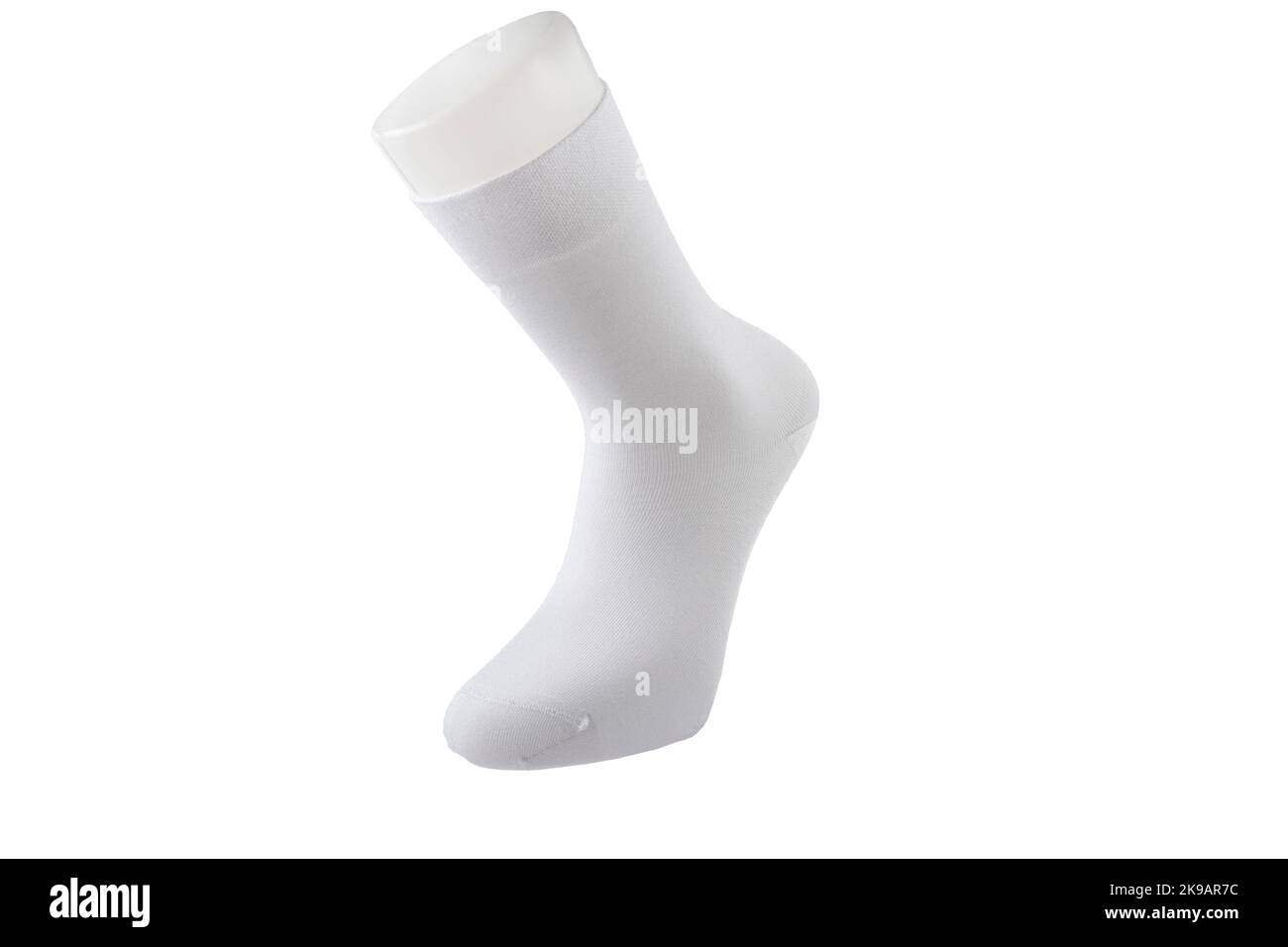 Blank long socks design mockup, isolated.Long clear soft sock stand ...