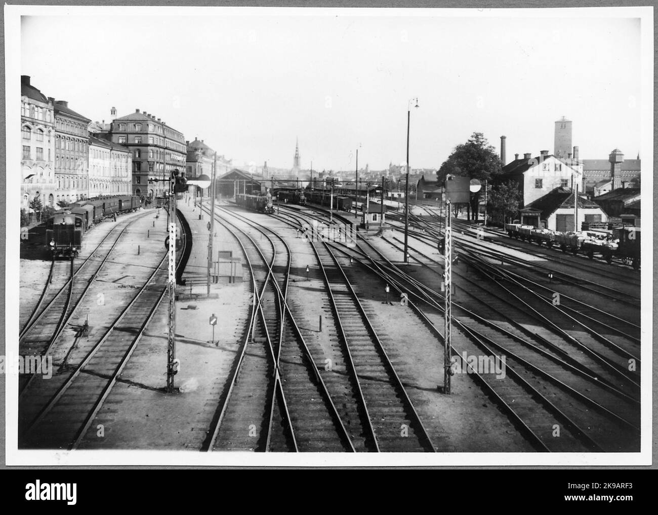 View from Kungsbron over the central yard Stock Photo - Alamy