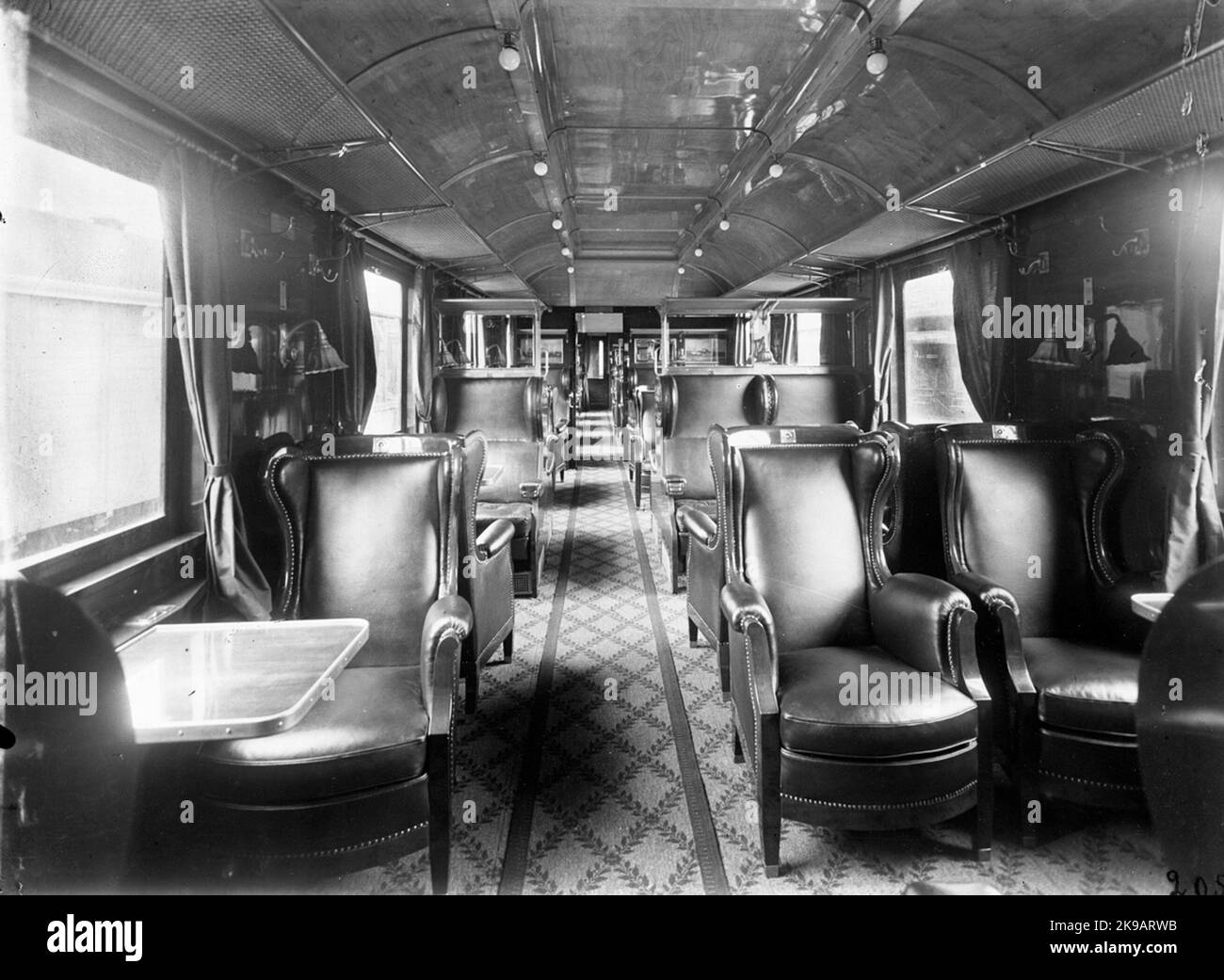 State railways salon trolley, SJ Bo5b, interior Stock Photo - Alamy