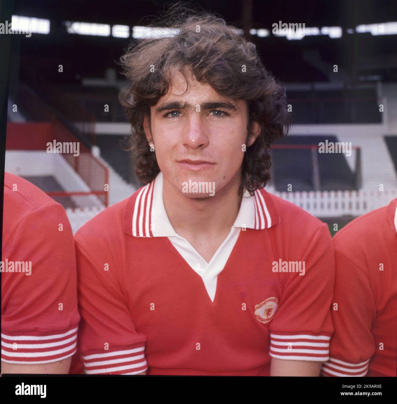 Arthur Albiston Manchester United 1975 Photo by Henshaw Archive Stock ...