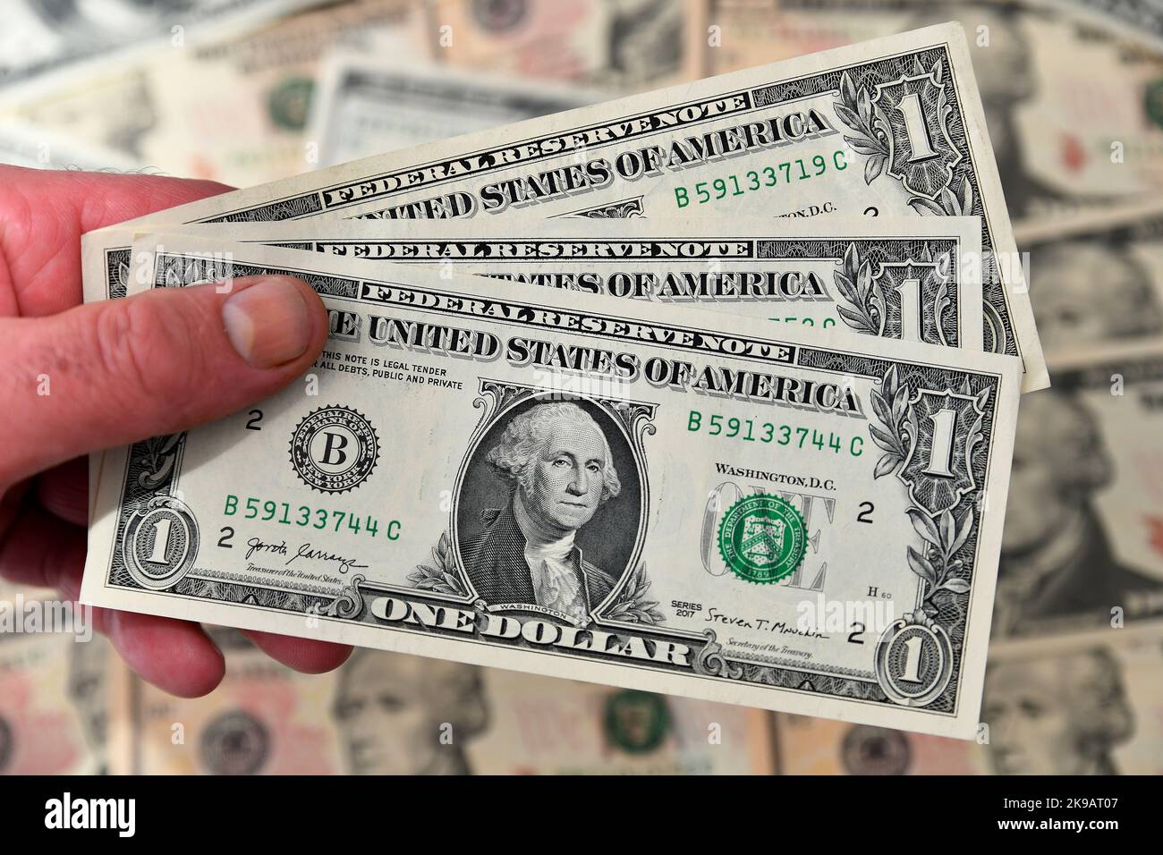 Illustration photo - Dollar banknotes, US currency, money bills, USA ...