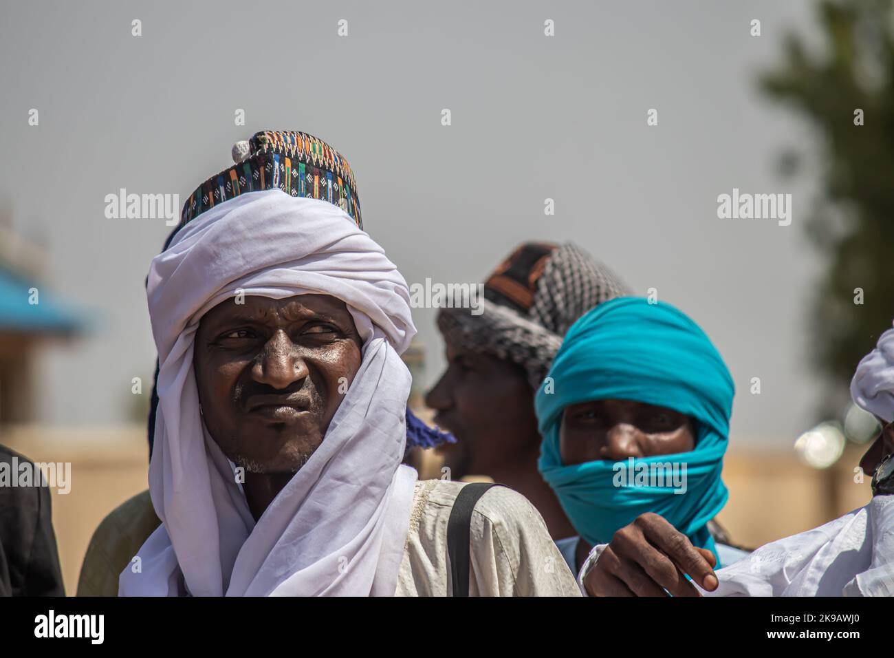 African tribes, Nigeria, Borno State, Maiduguri city. Fulani tribe ...