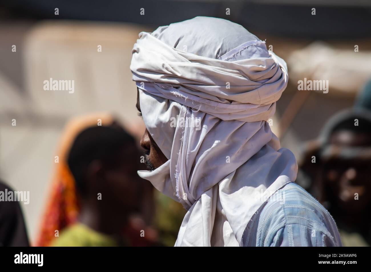 African tribes, Nigeria, Borno State, Maiduguri city. Fulani tribe ...