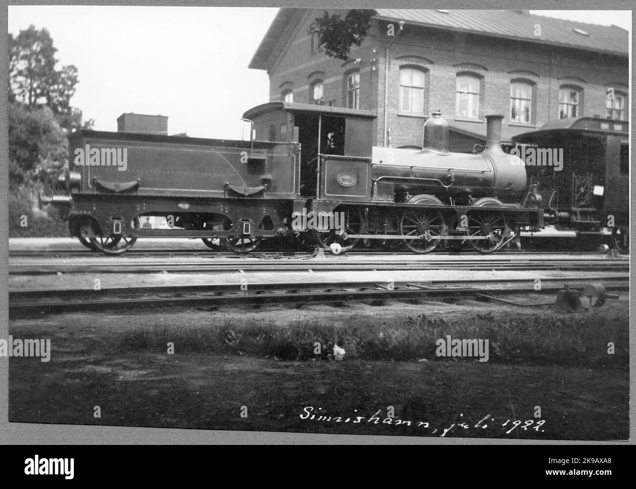 Malmö-Simrishamns Railway, MSJ Lok 13 at Simrishamn station Stock Photo ...