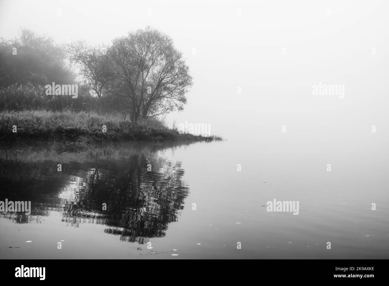 Mist nature Black and White Stock Photos & Images - Alamy