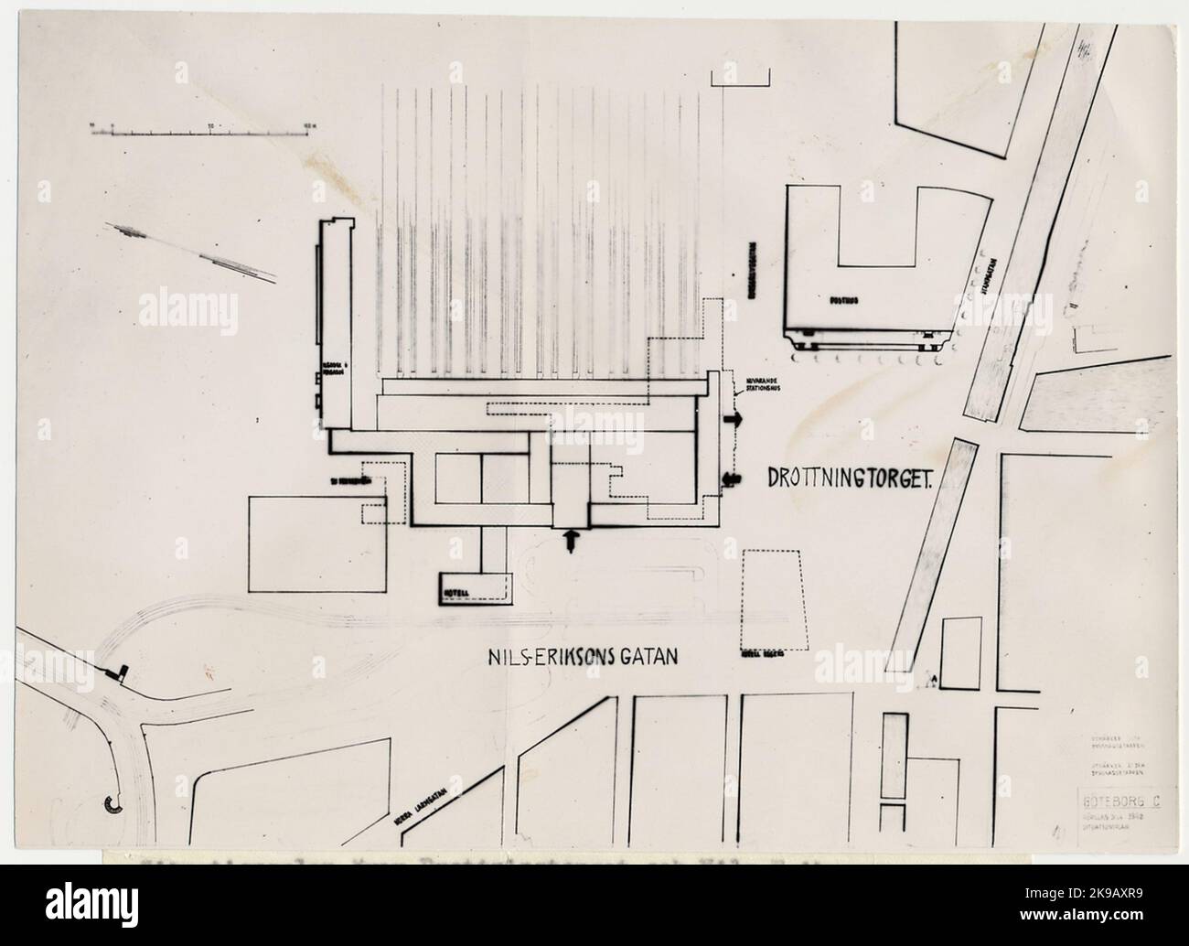 Building and situation drawing Stock Photo - Alamy