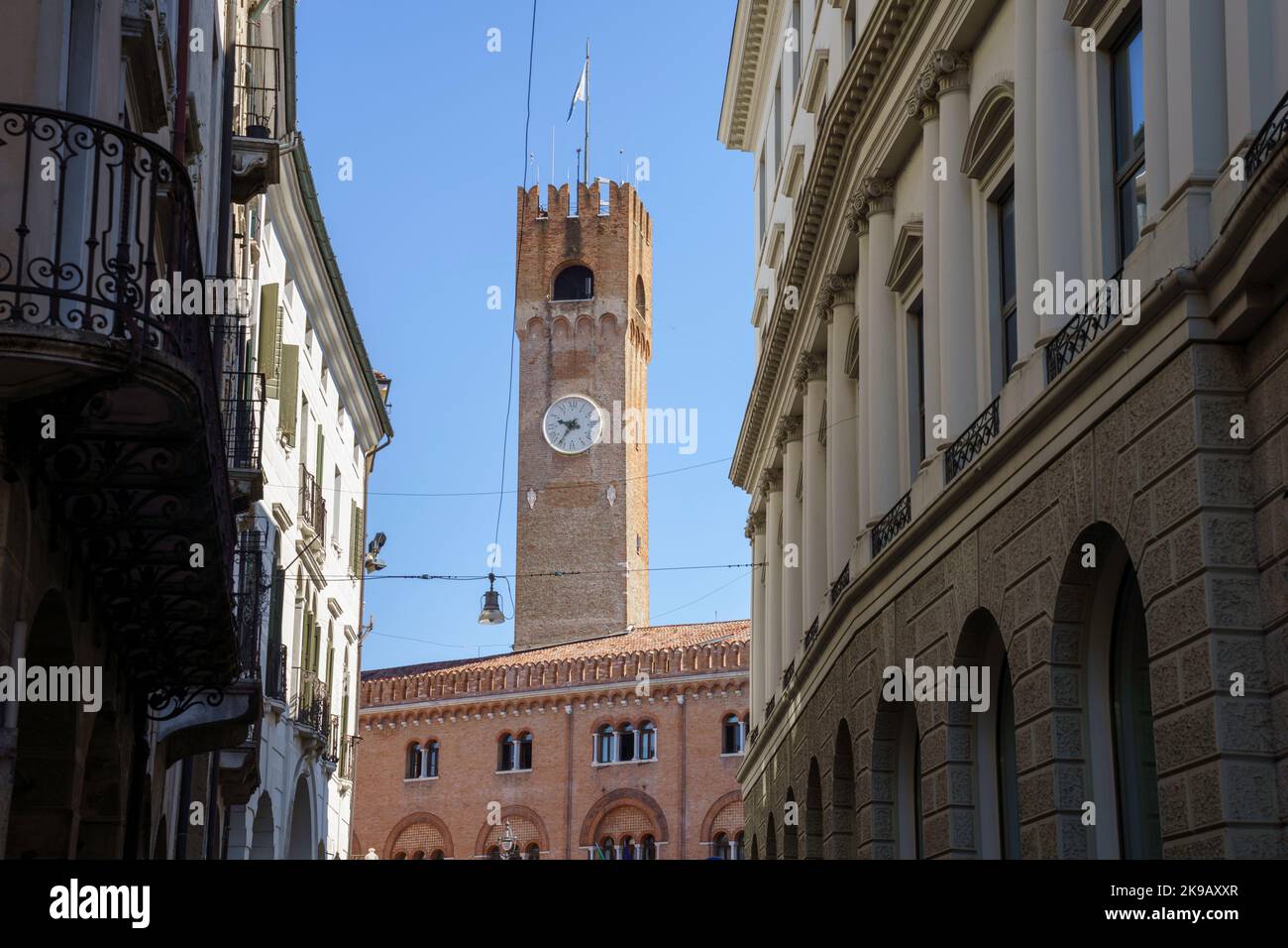 Exterior of historic buildings in Treviso, Veneto, Italy Stock Photo ...