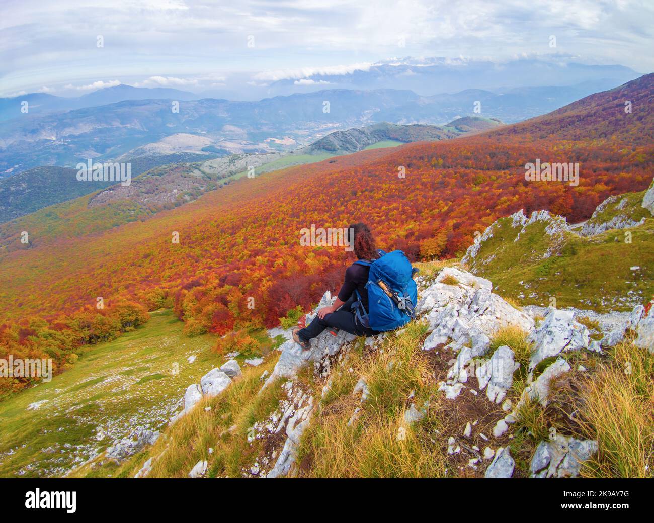 Monte Velino (Italy) - The landscape summit of Mount Sirente, one of ...