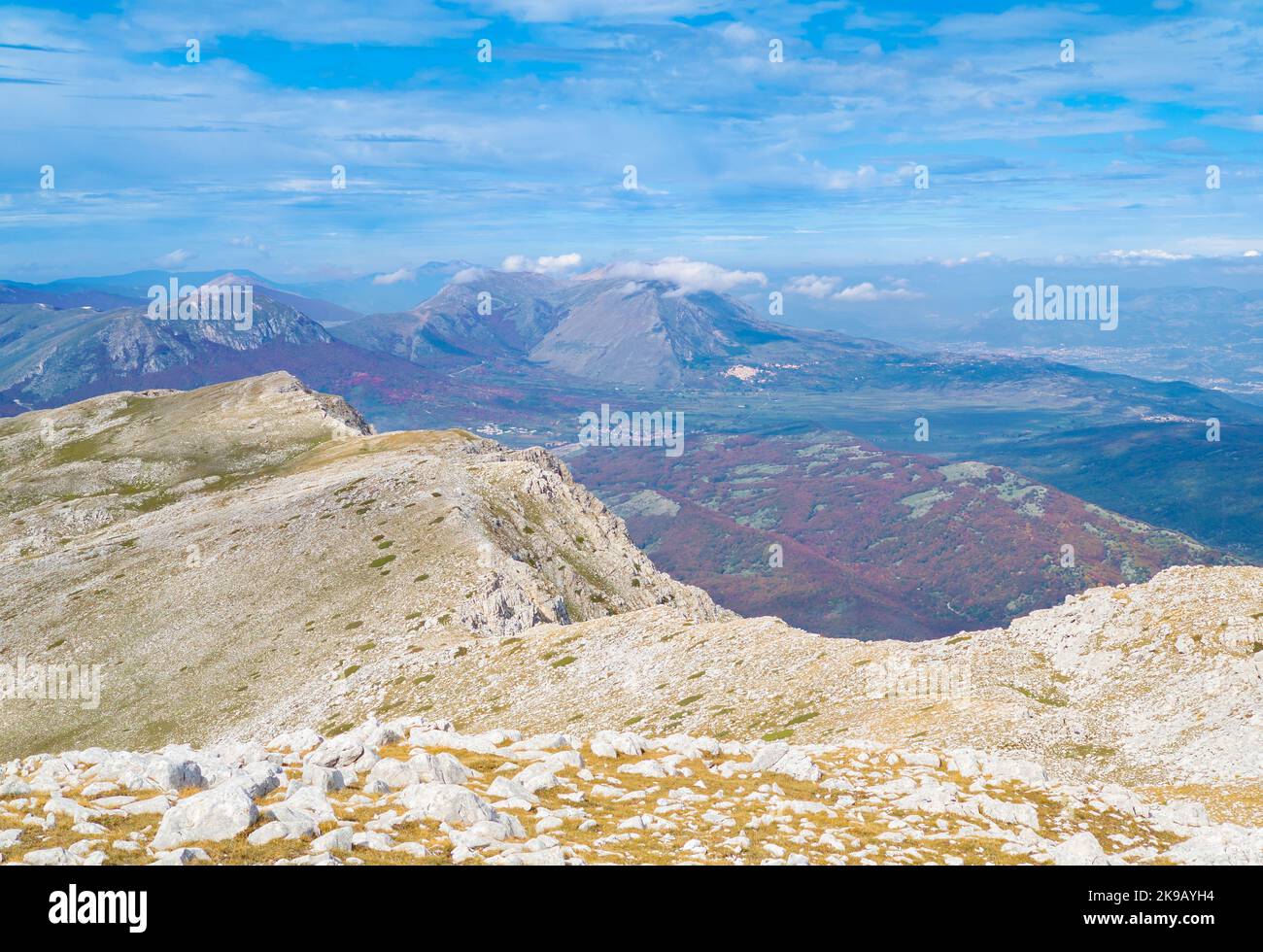 Monte Velino (Italy) - The landscape summit of Mount Sirente, one of ...