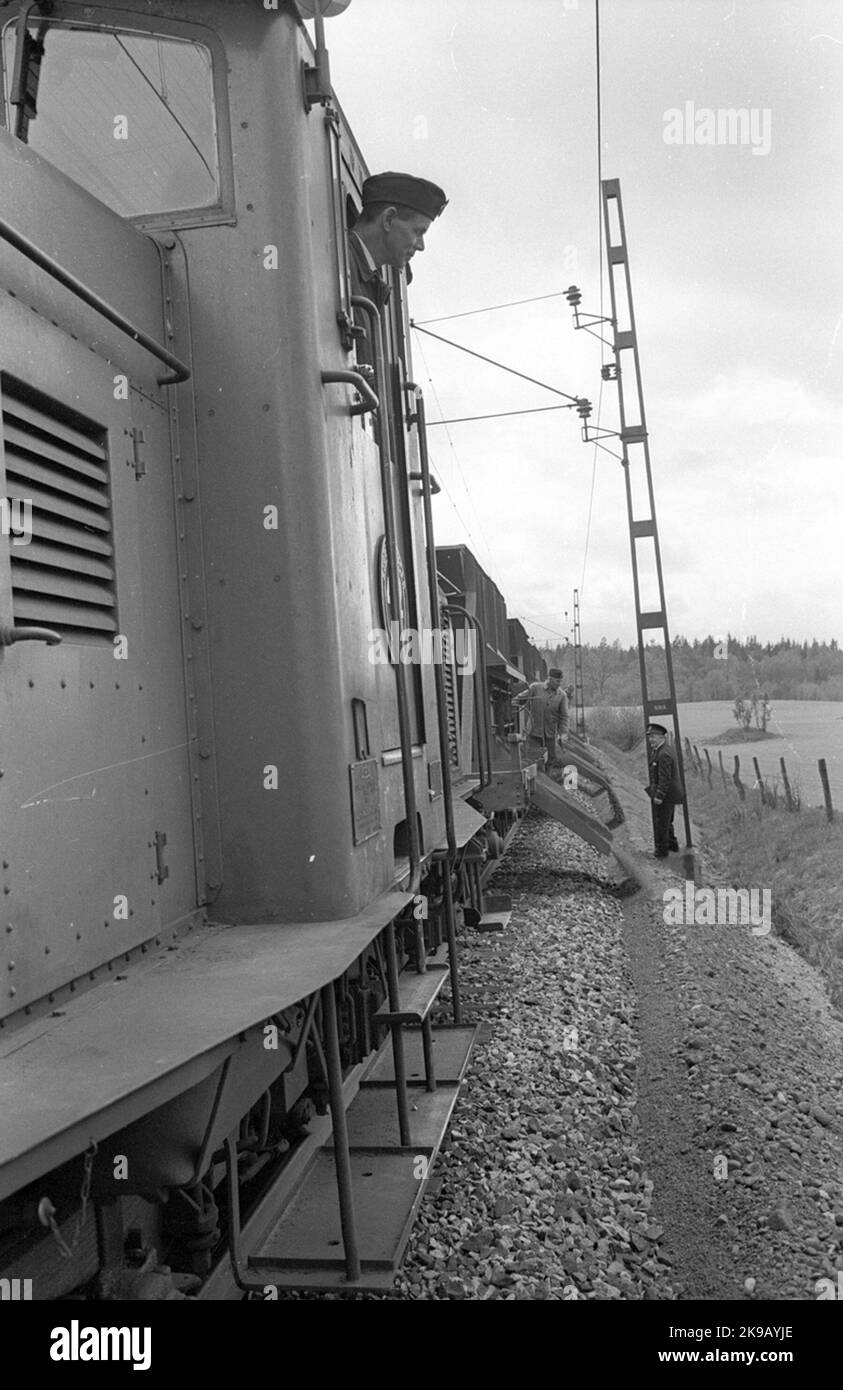 State Railways, SJ Q50. Track maintenance work Stock Photo - Alamy
