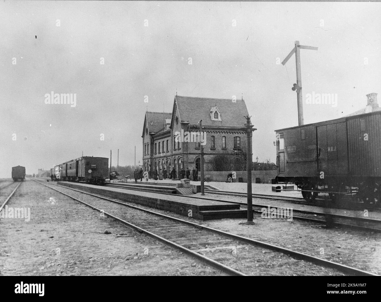 The station house, two -storey house in brick, was built in 1878-79 by ...