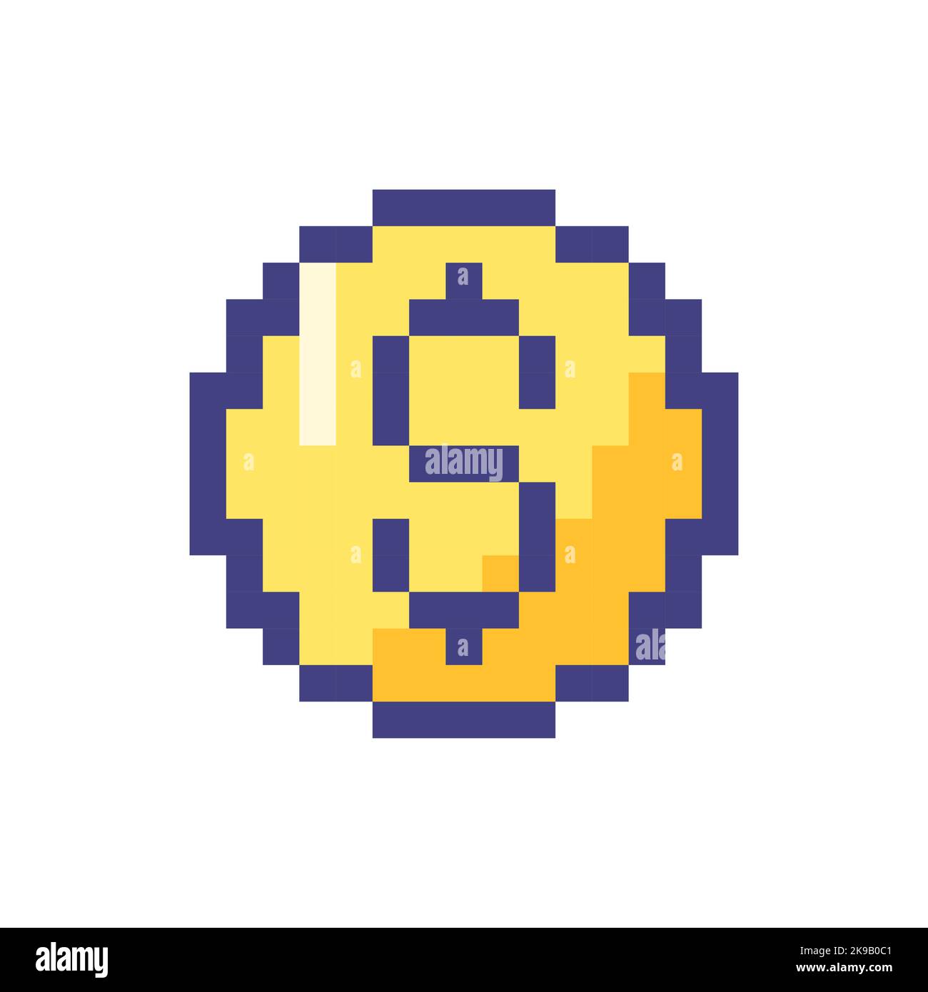 Dollar coin pixelated RGB color ui icon Stock Vector Image & Art - Alamy