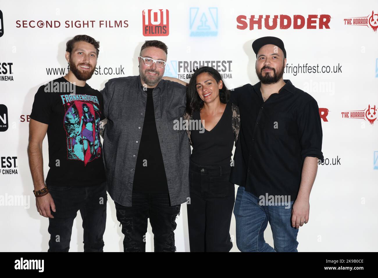 Aaron B. Koontz, Alexandra Barreto and Jed Shepherd attend Arrow ...