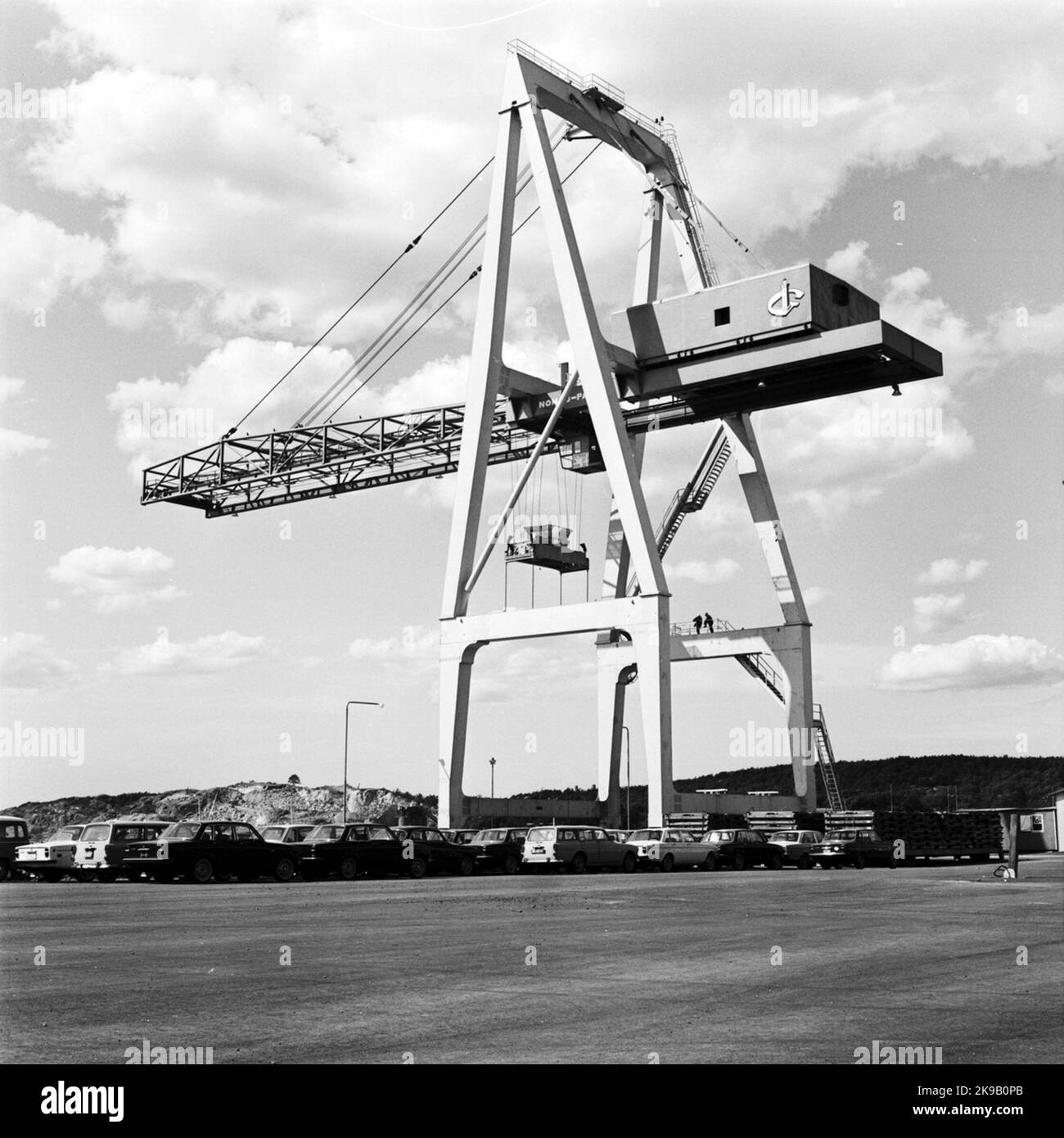 Traverskran, Skandiahamnen Gothenburg Stock Photo - Alamy
