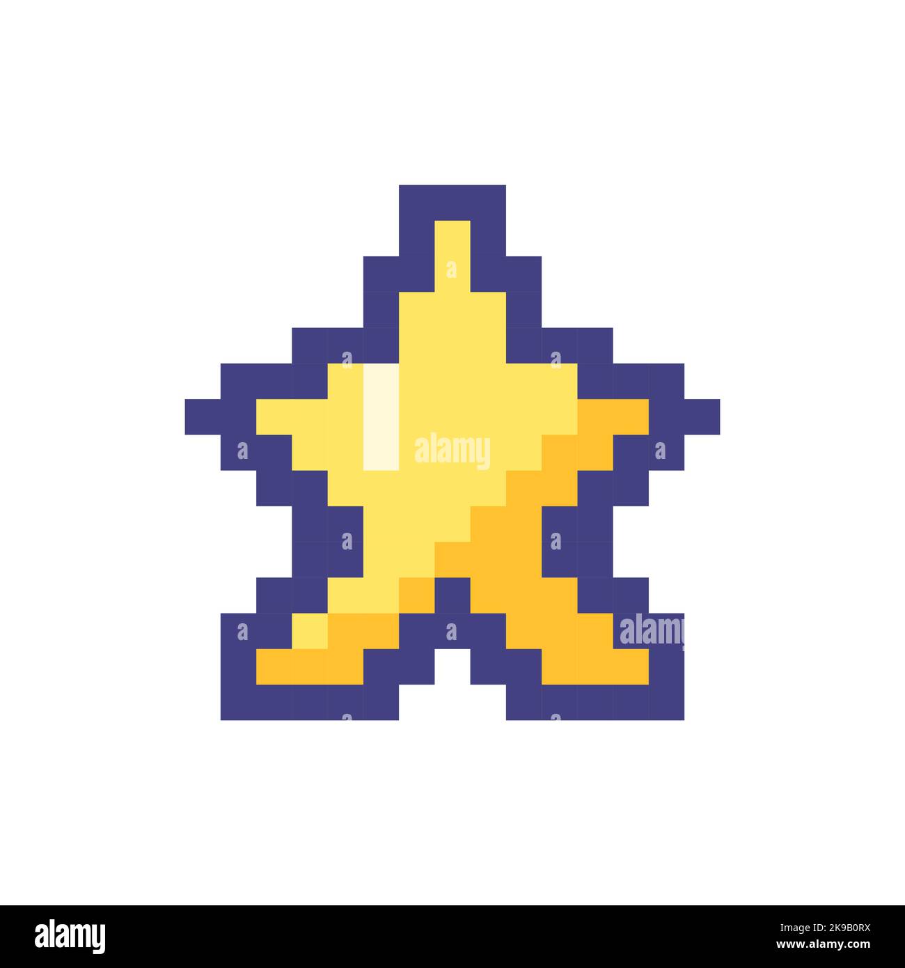 Star pixelated videogame icon vector hi-res stock photography and ...